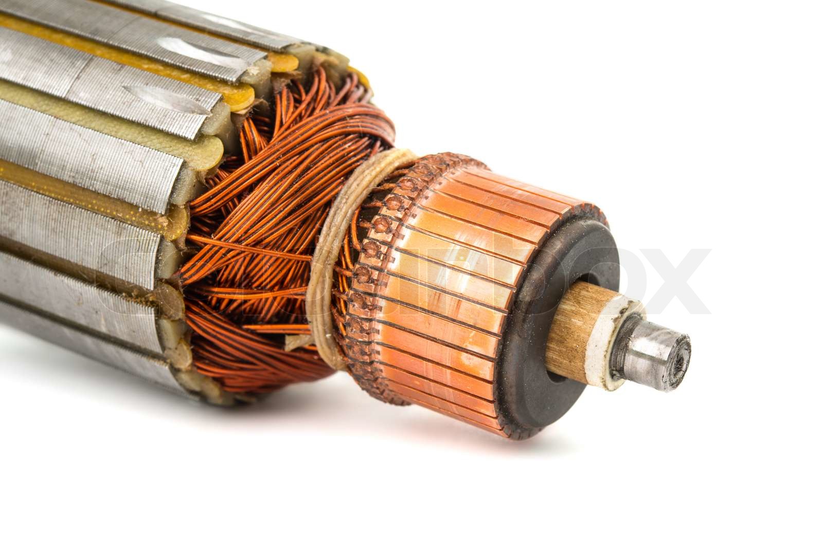 Copper Coils inside Electric Motor | Stock image | Colourbox