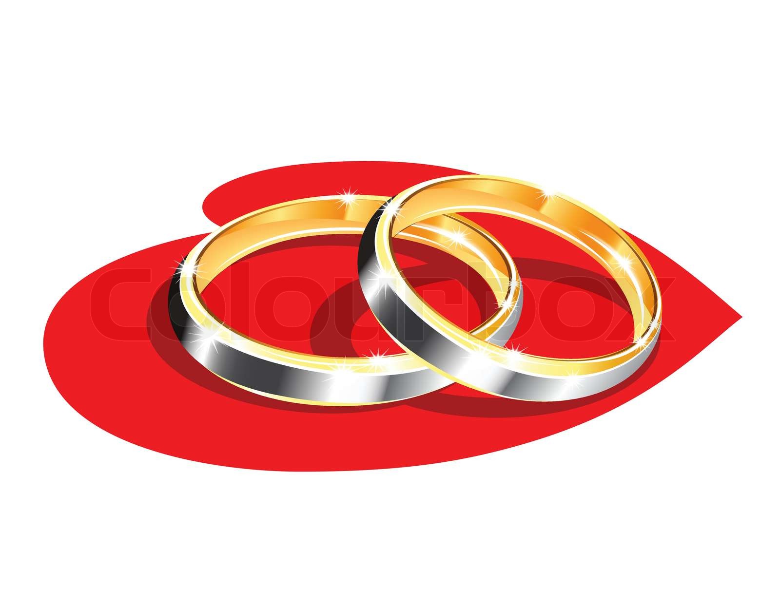 Rings Love Vector | Stock vector | Colourbox