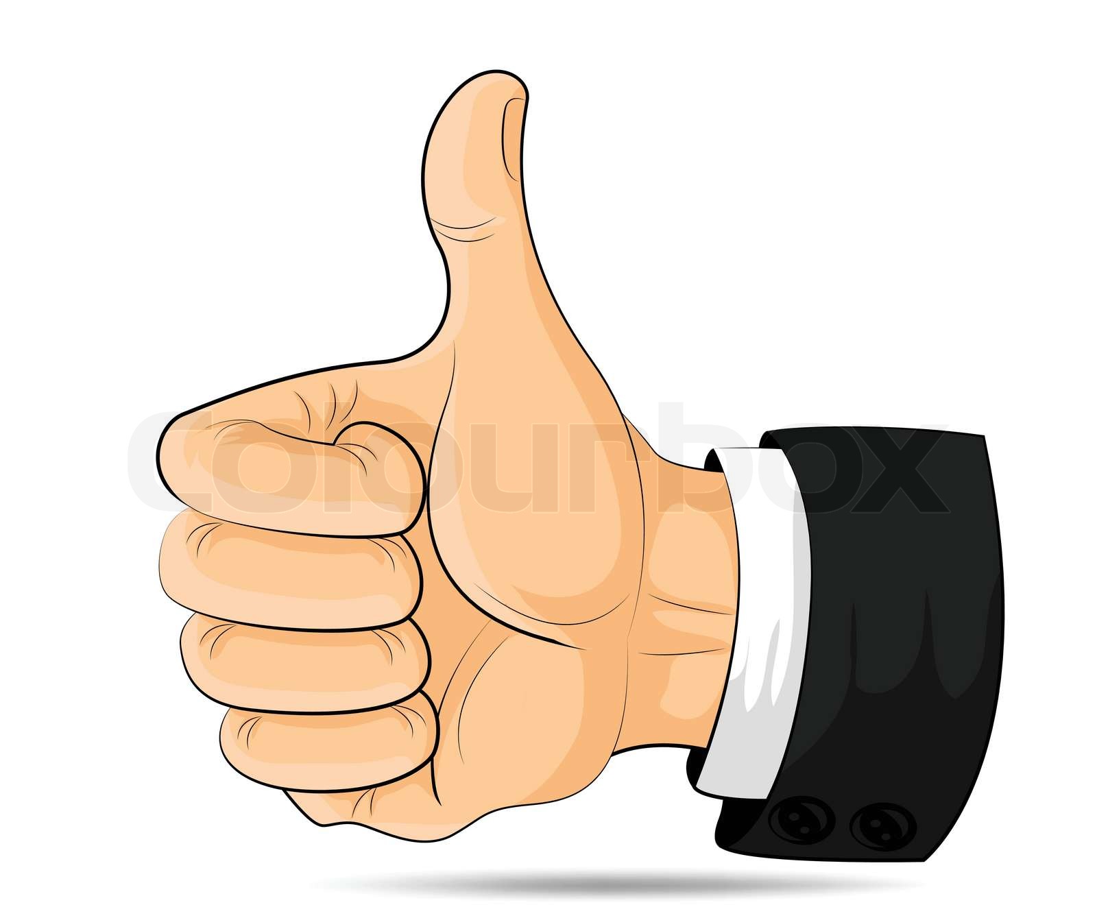 Thumb Symbol Vector | Stock vector | Colourbox