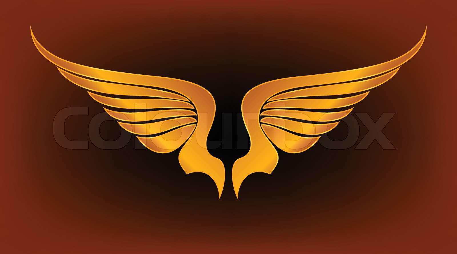 Gold Wings Vector | Stock vector | Colourbox
