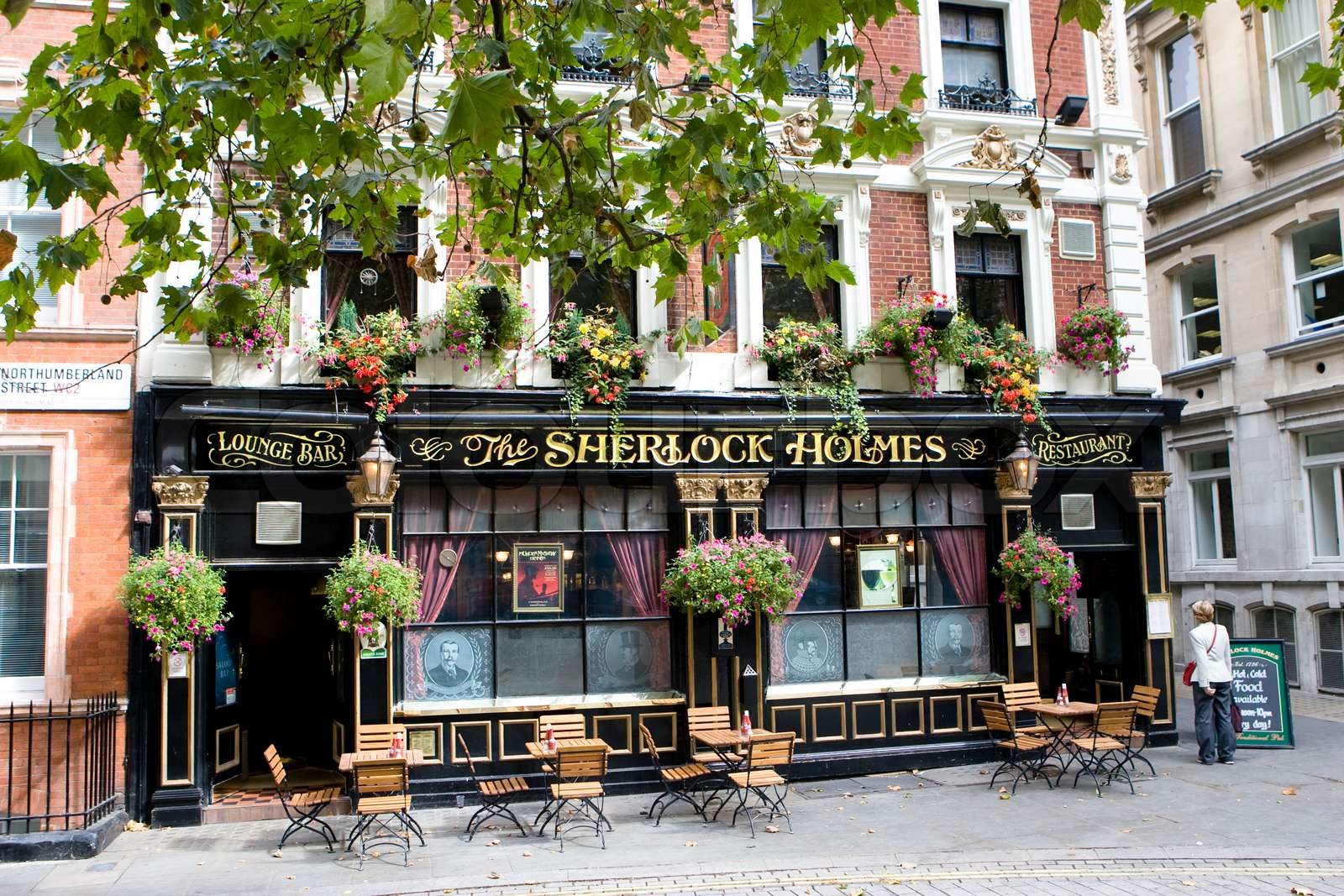 Facade of an english pub | Stock image | Colourbox
