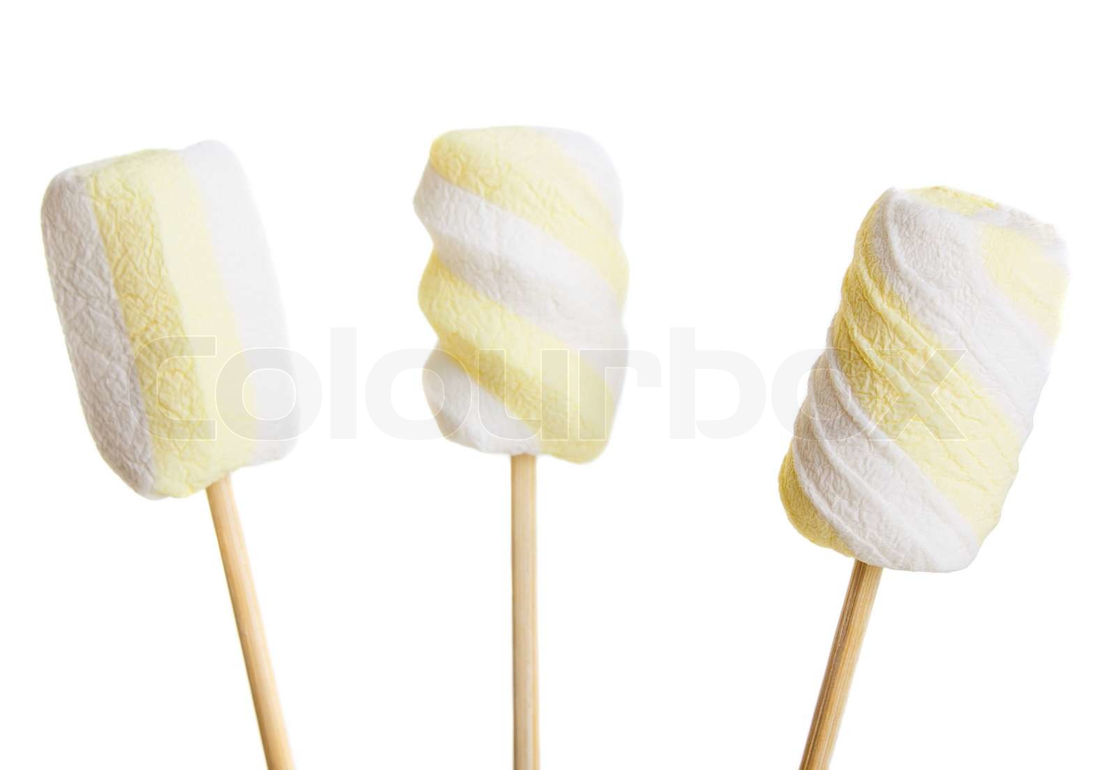 drei marshmallows | Stock Bild | Colourbox