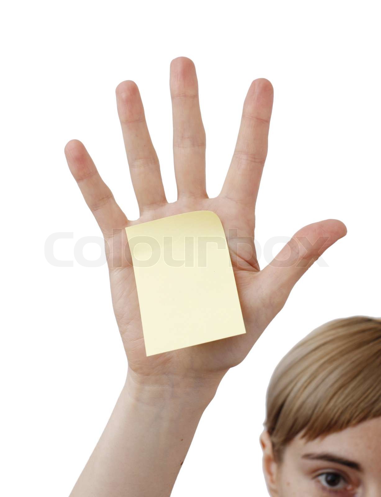 One Post it | Stock image | Colourbox