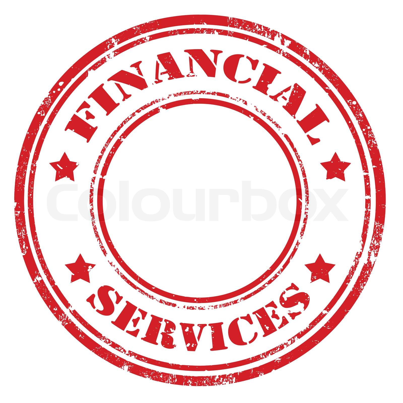 Financial Services-stamp | Stock vector | Colourbox