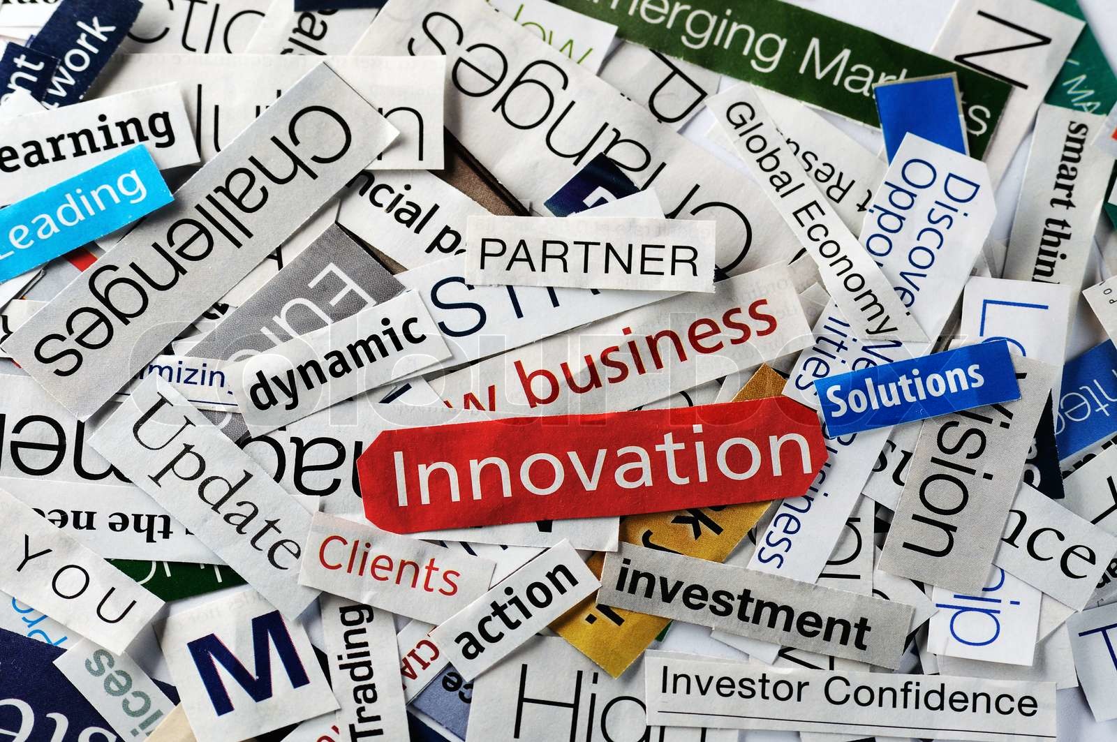 innovation collage | Stock image | Colourbox