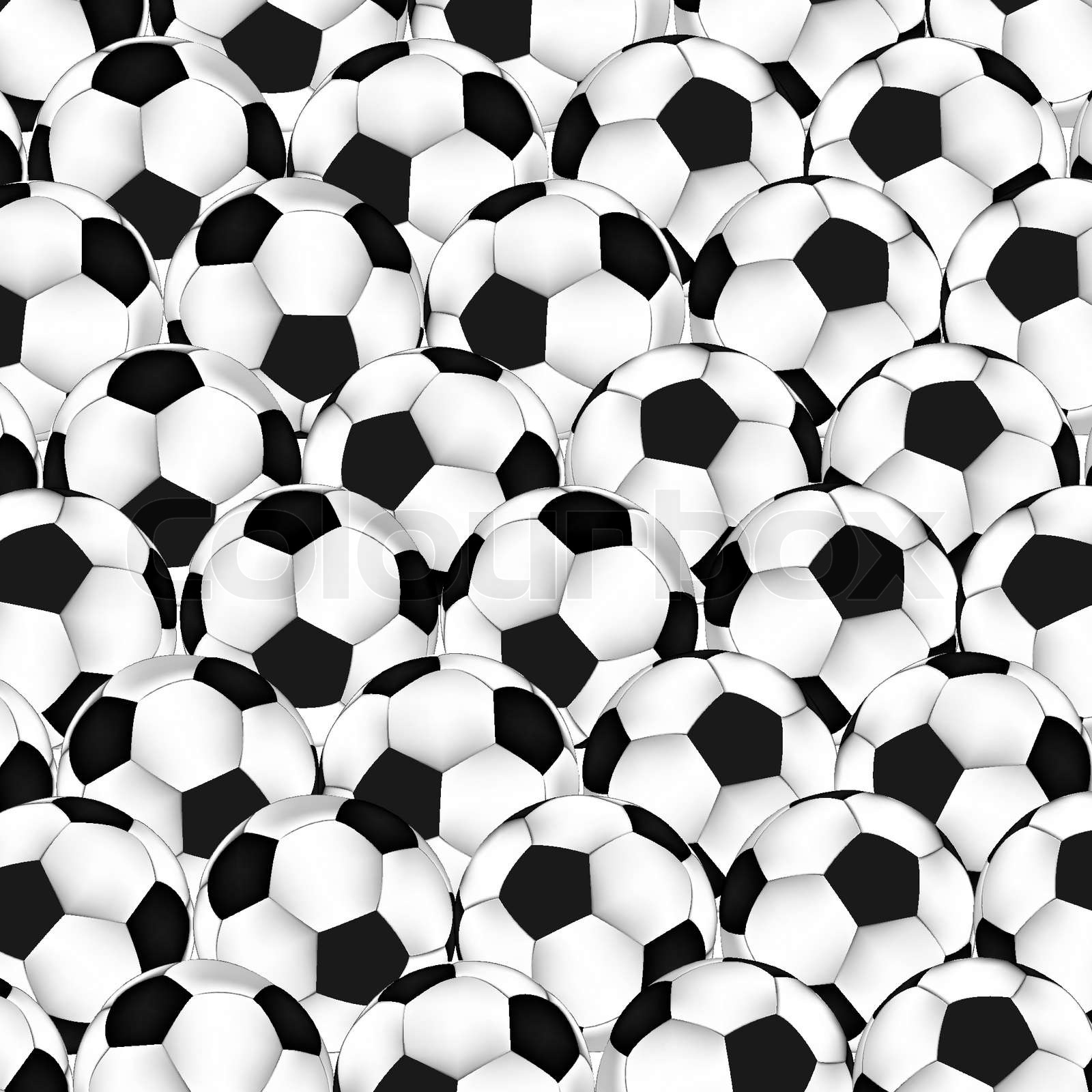 Vector seamless texture on a soccer theme | Stock vector | Colourbox