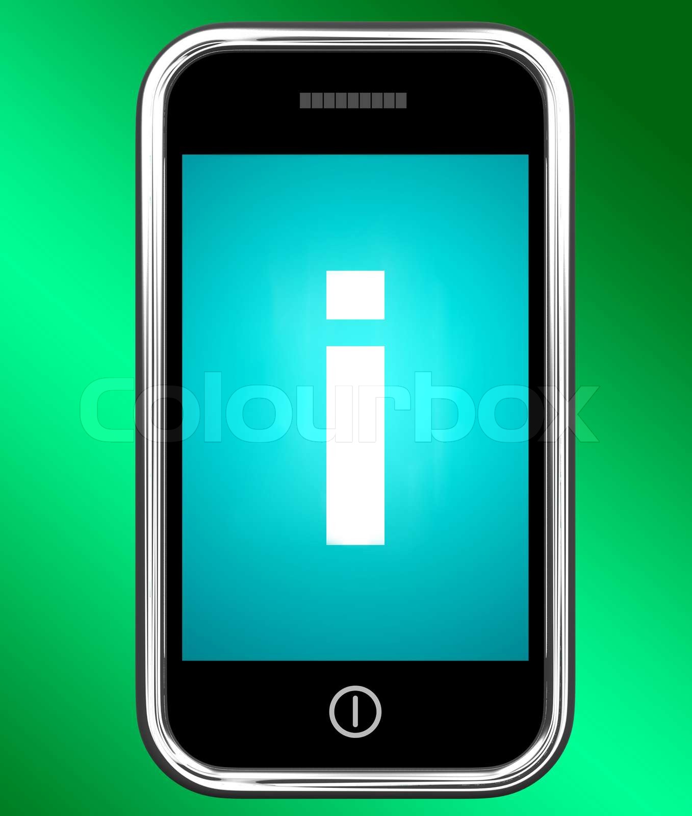Info zeigt Telefon Informationen und Hilfe | Stock Bild | Colourbox