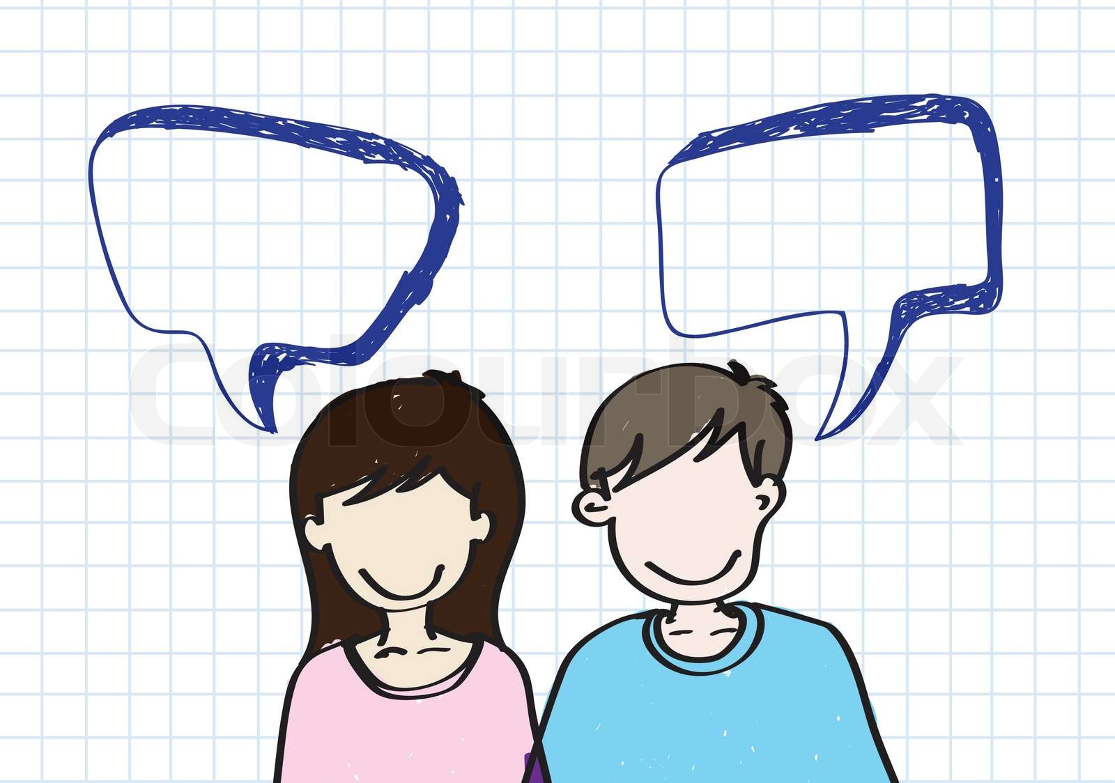 dialog, folk, grafik | Stock vektor | Colourbox