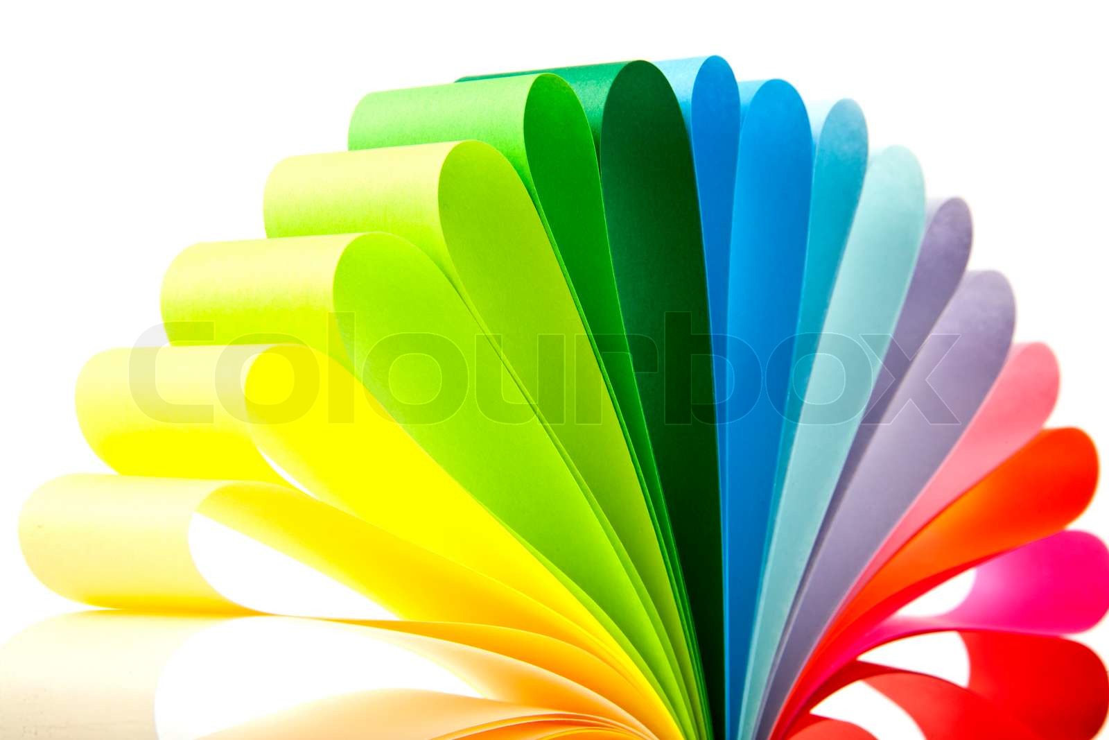 coloured paper | Stock image | Colourbox