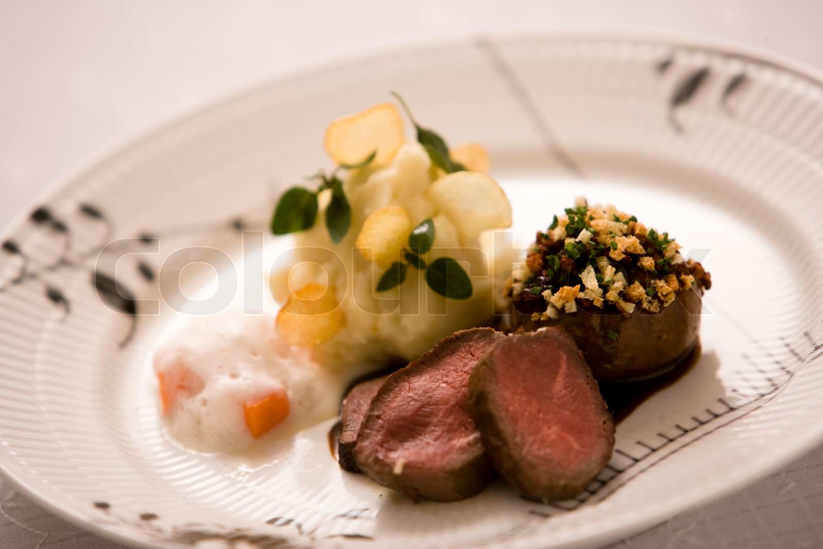 gourmet, middag, måltid | Stock foto | Colourbox