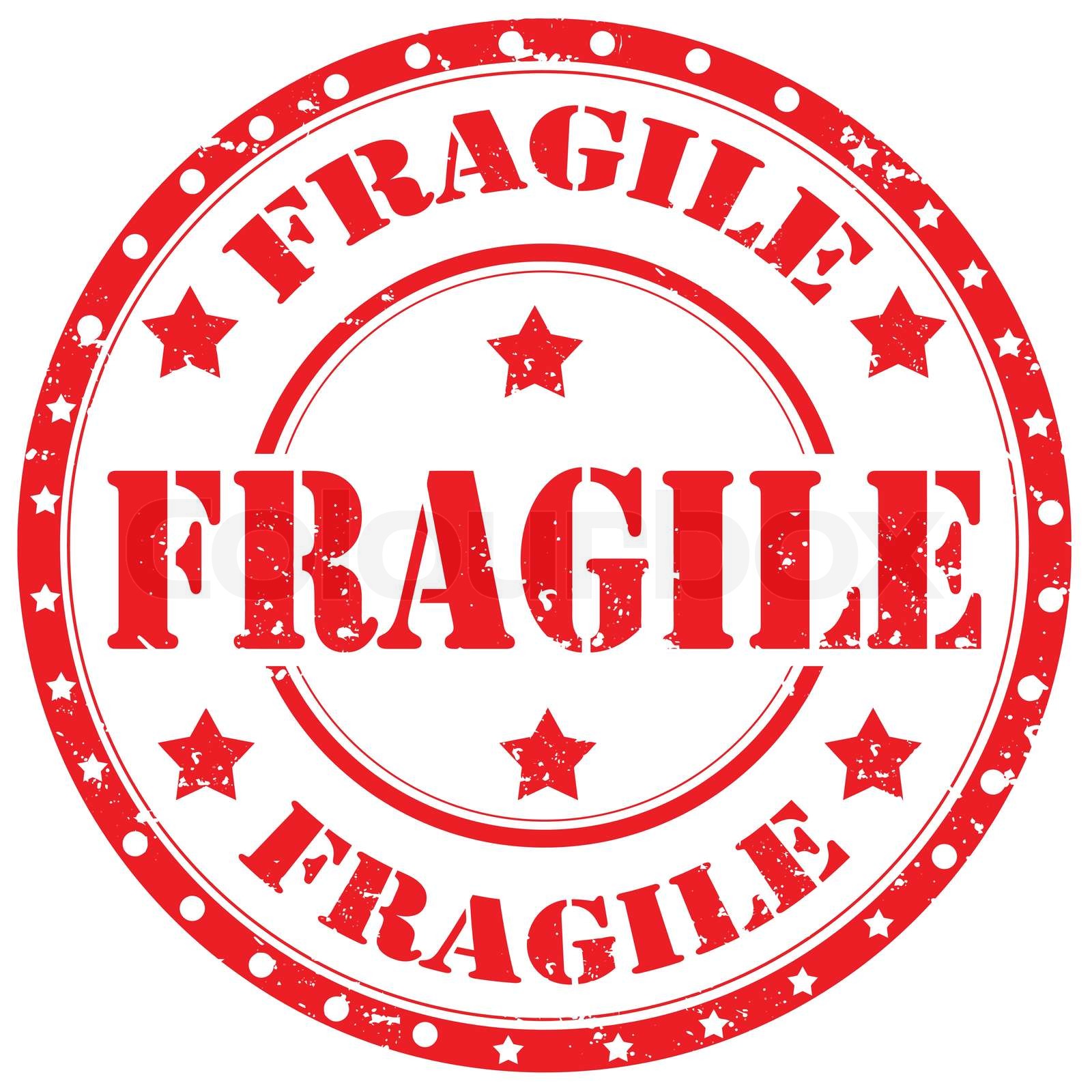 Fragile-stamp | Stock vector | Colourbox