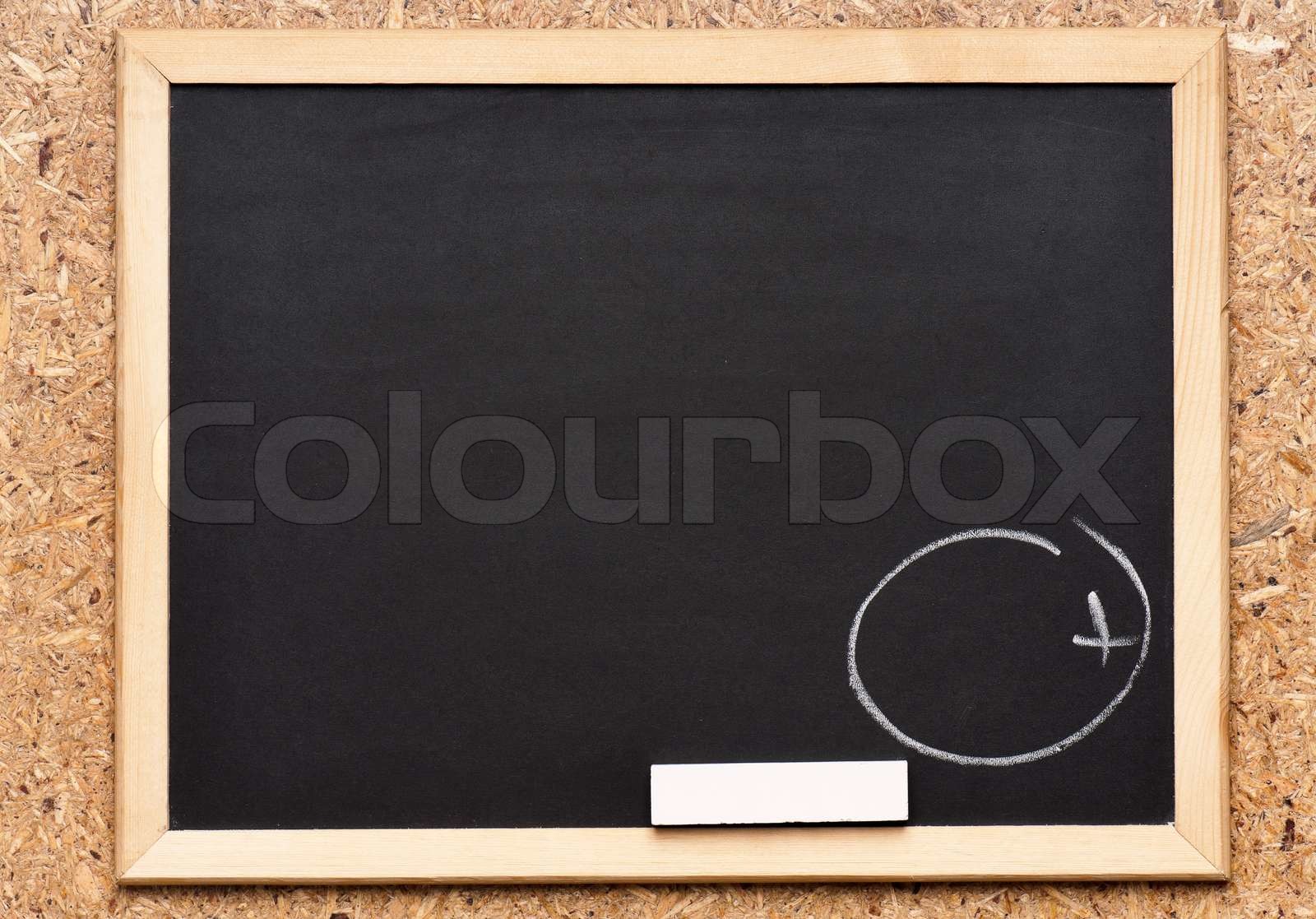 Tafel mit Schreiben | Stock Bild | Colourbox