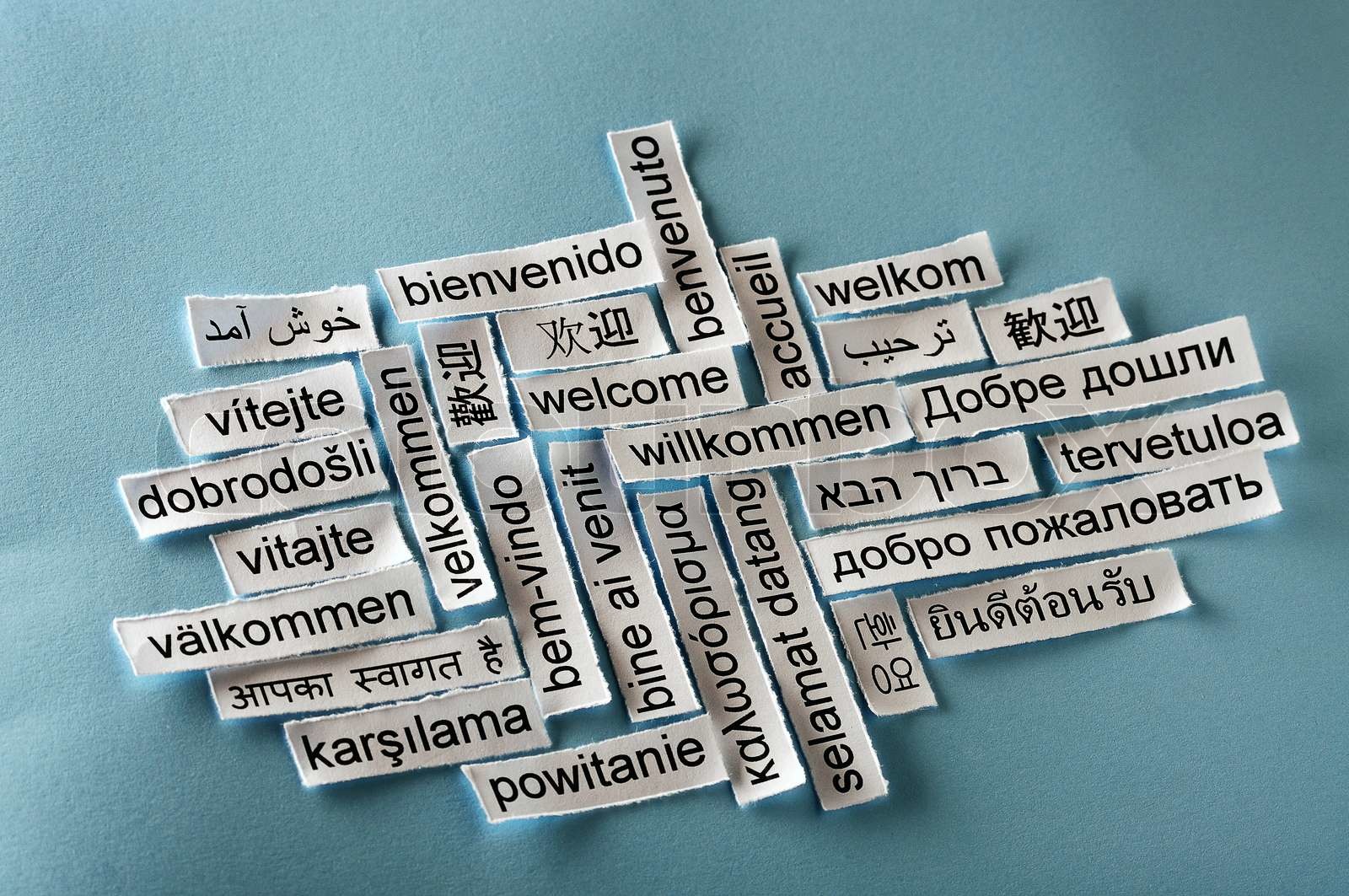 welcome collage | Stock image | Colourbox