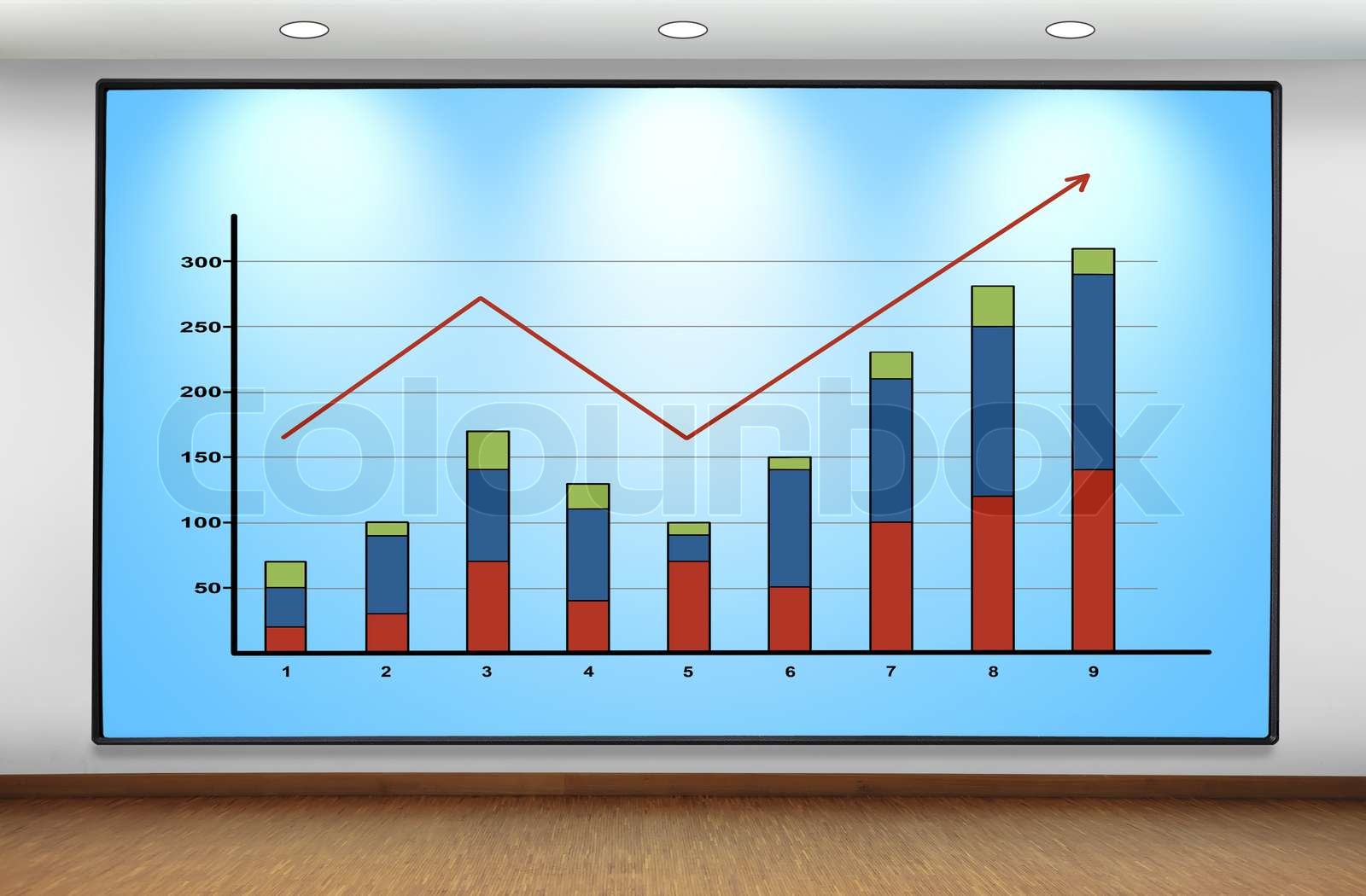 panel with chart | Stock image | Colourbox