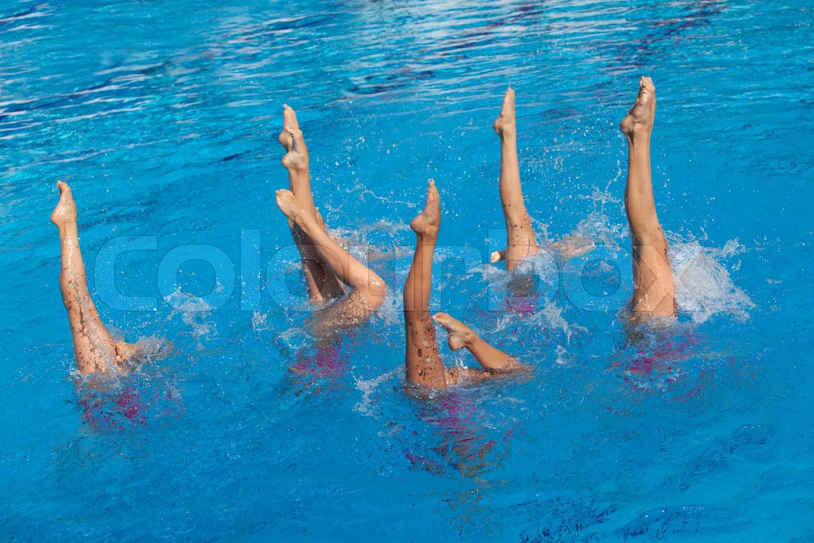 Synchronized swimming | Stock image | Colourbox