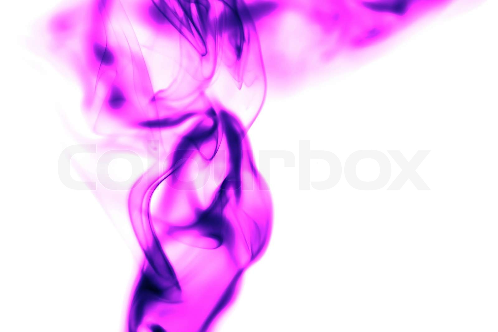 Rosa Rauch auf weißem Hintergrund | Stock Bild | Colourbox