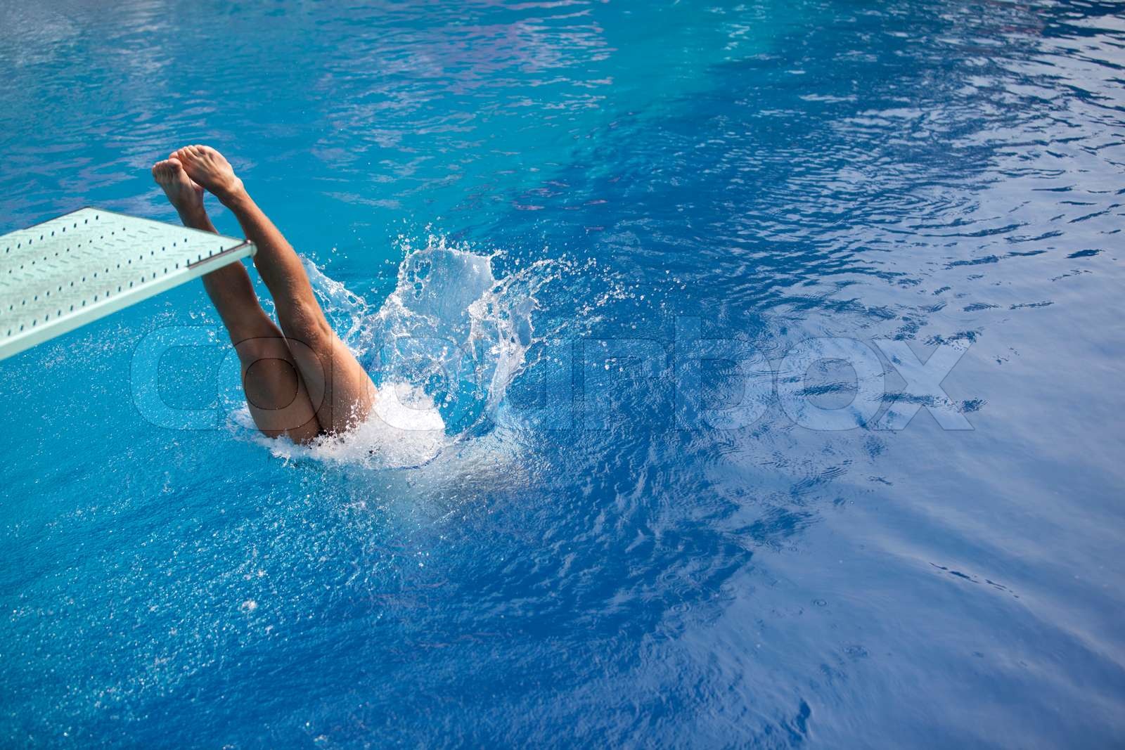 High diver | Stock image | Colourbox