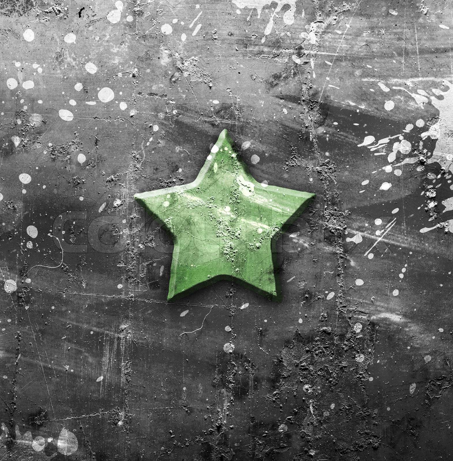 grunge star | Stock image | Colourbox