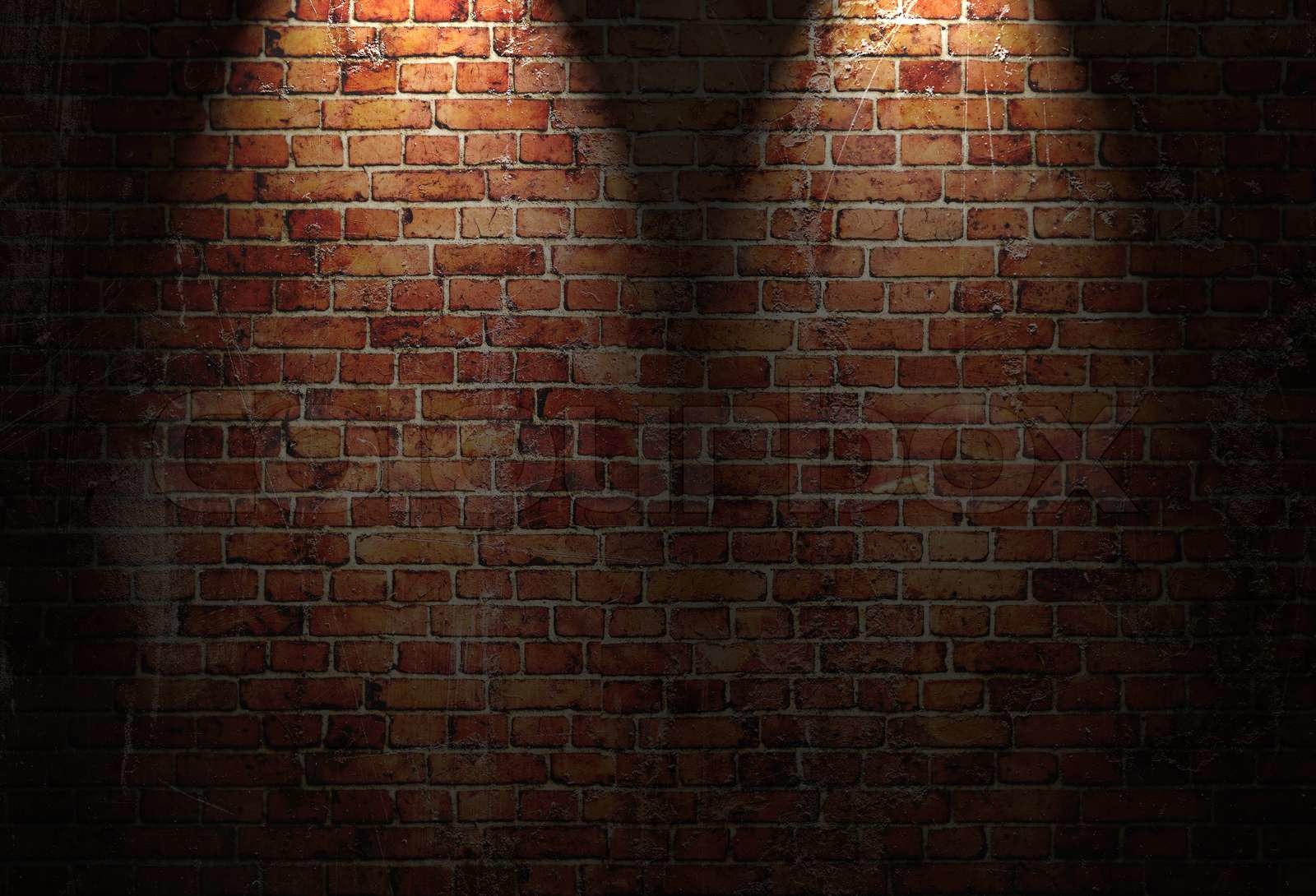 illustration of red brick wall | Stock image | Colourbox