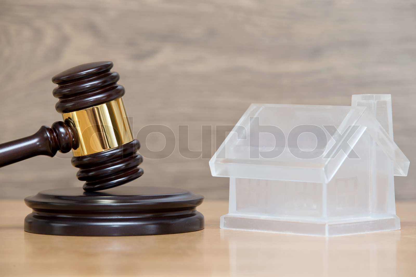 house and gavel | Stock image | Colourbox