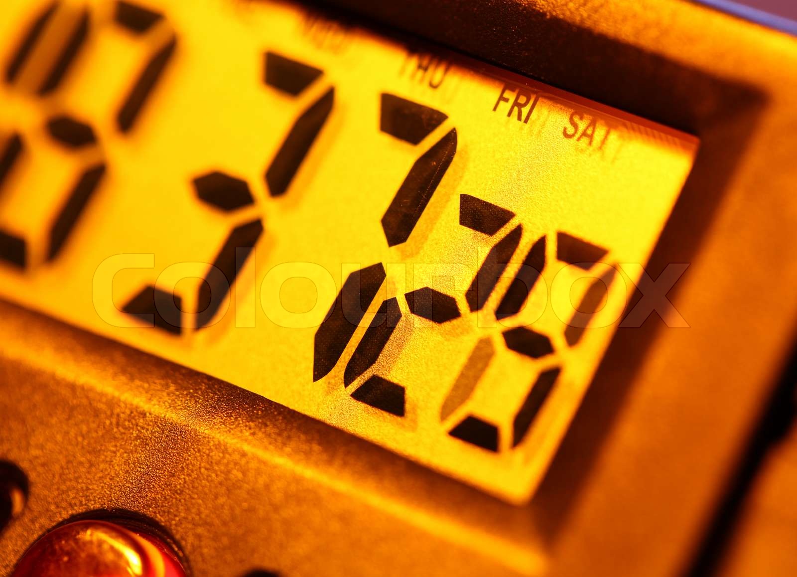 Digital clock | Stock image | Colourbox