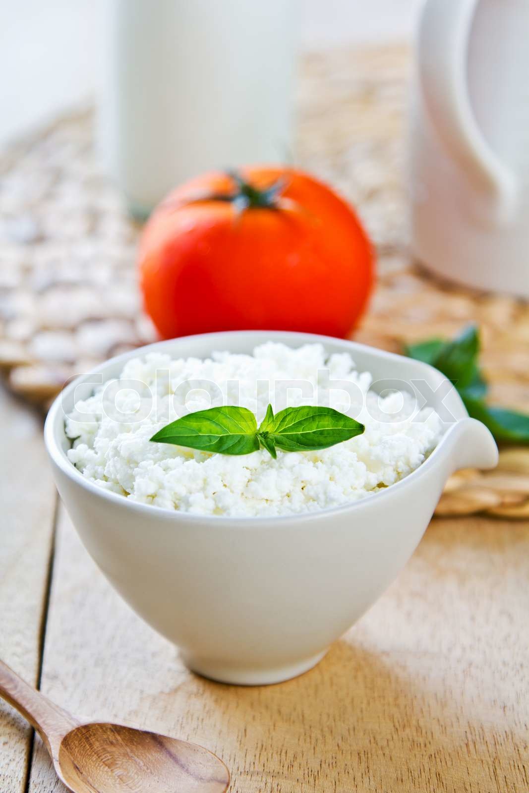 Homemade Ricotta cheese | Stock image | Colourbox