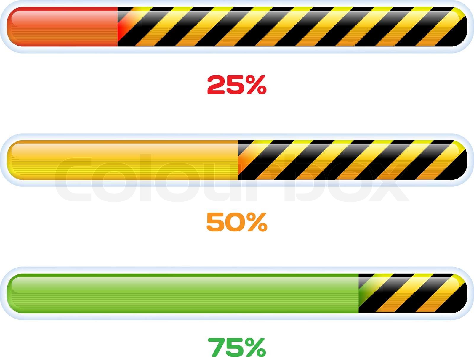 Progress Web Downloading Bar | Stock vector | Colourbox