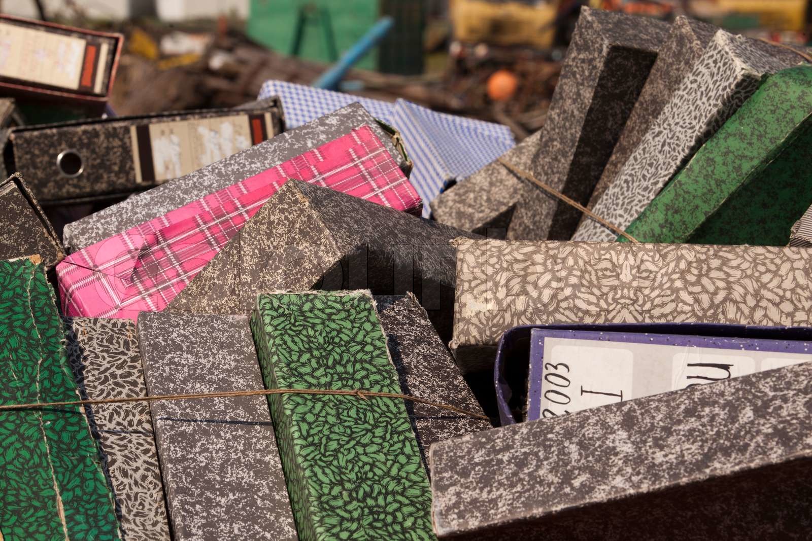 Old binders | Stock image | Colourbox