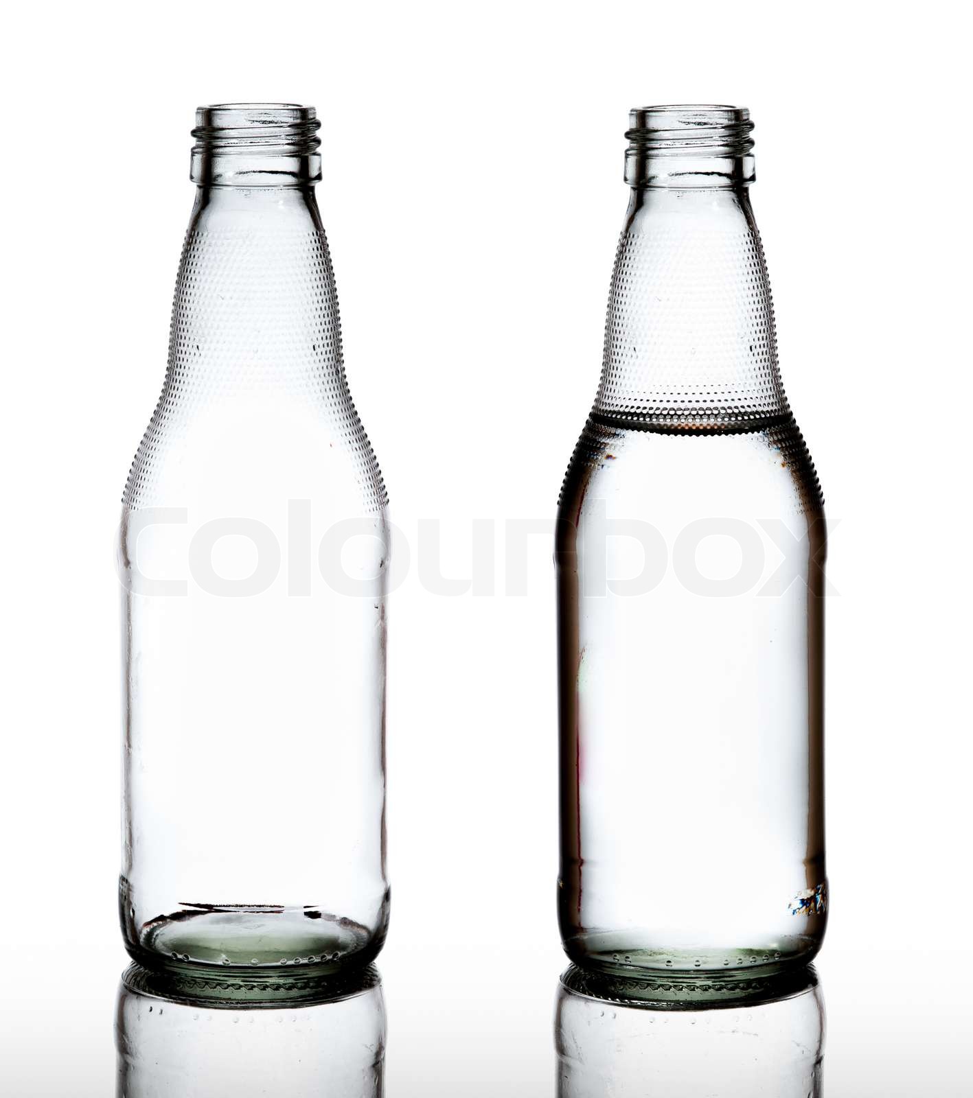 transparent glass bottle | Stock image | Colourbox