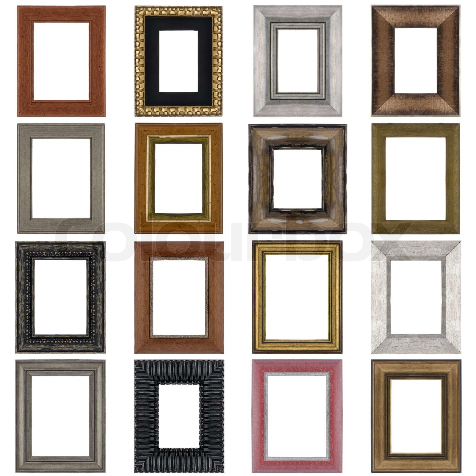 Set of wooden frames | Stock image | Colourbox