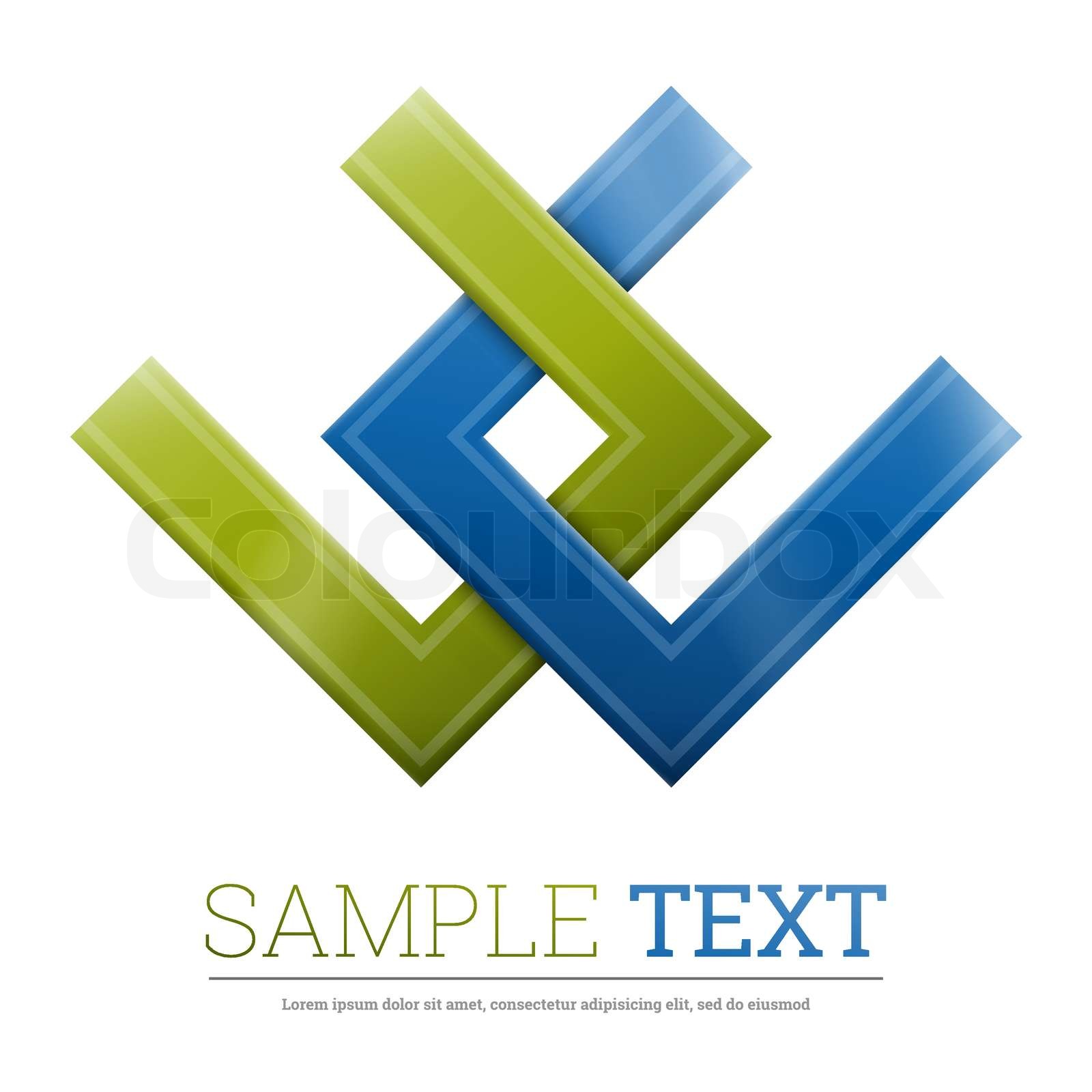 Abstract symbol | Stock vector | Colourbox