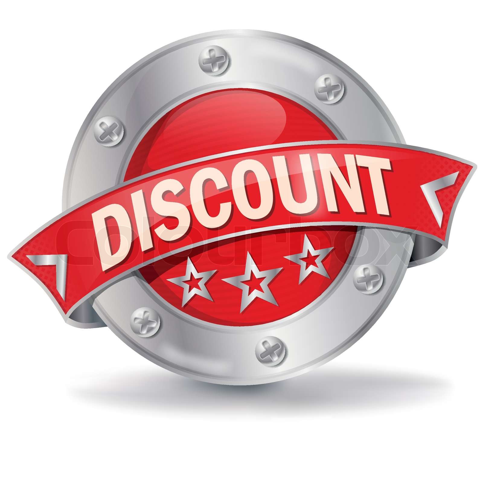 Button Discount | Stock-Vektor | Colourbox