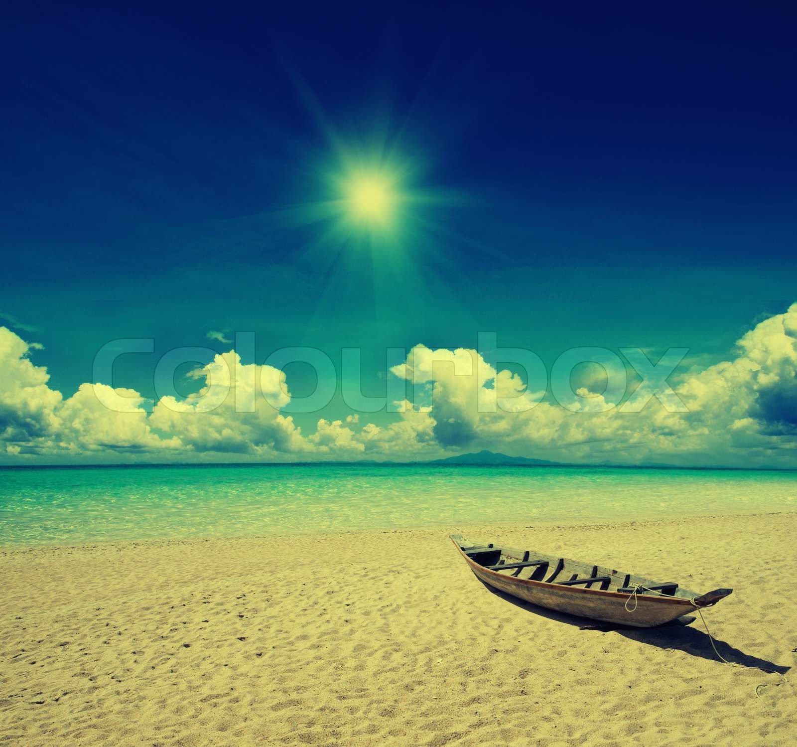 grunge beach | Stock image | Colourbox