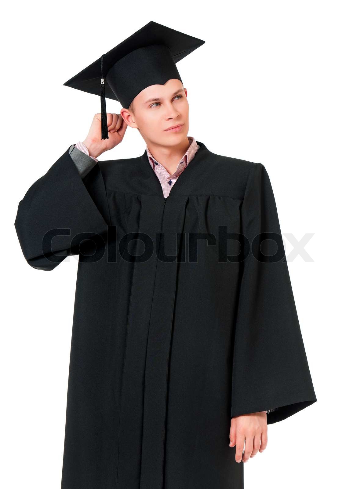 Graduating student man | Stock image | Colourbox