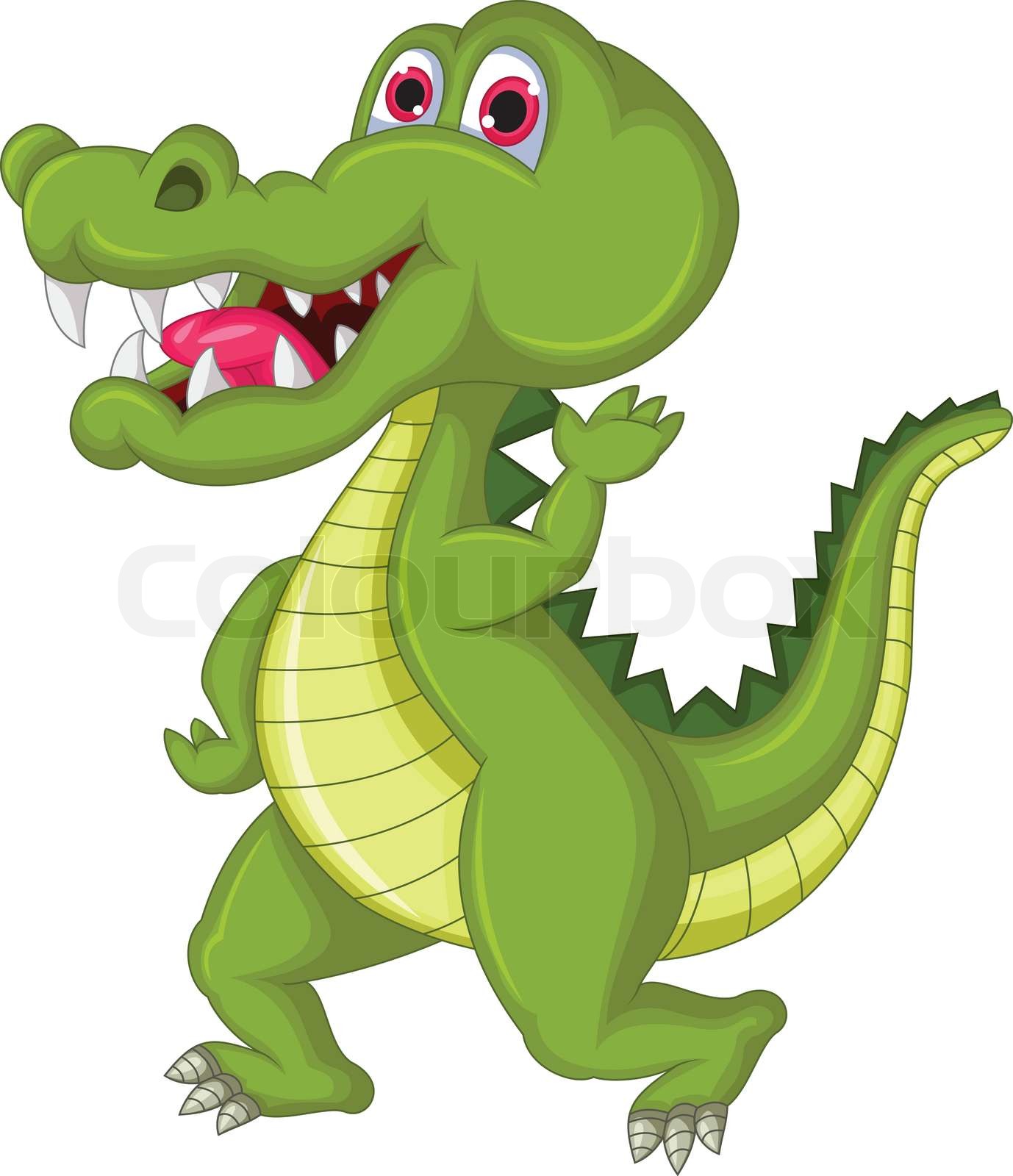 Crocodile cartoon | Stock vector | Colourbox