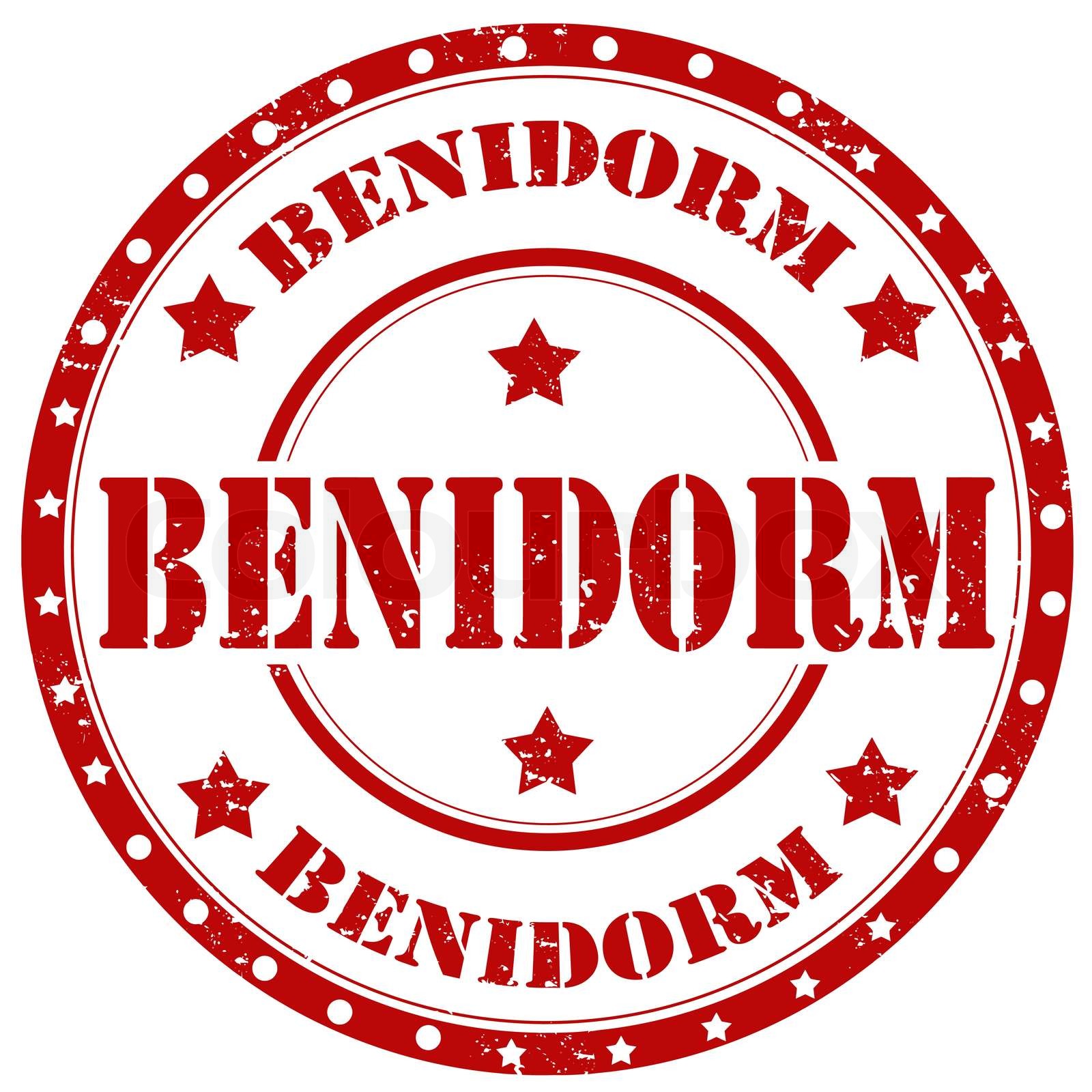benidorm, skilt, ferie | Stock vektor | Colourbox