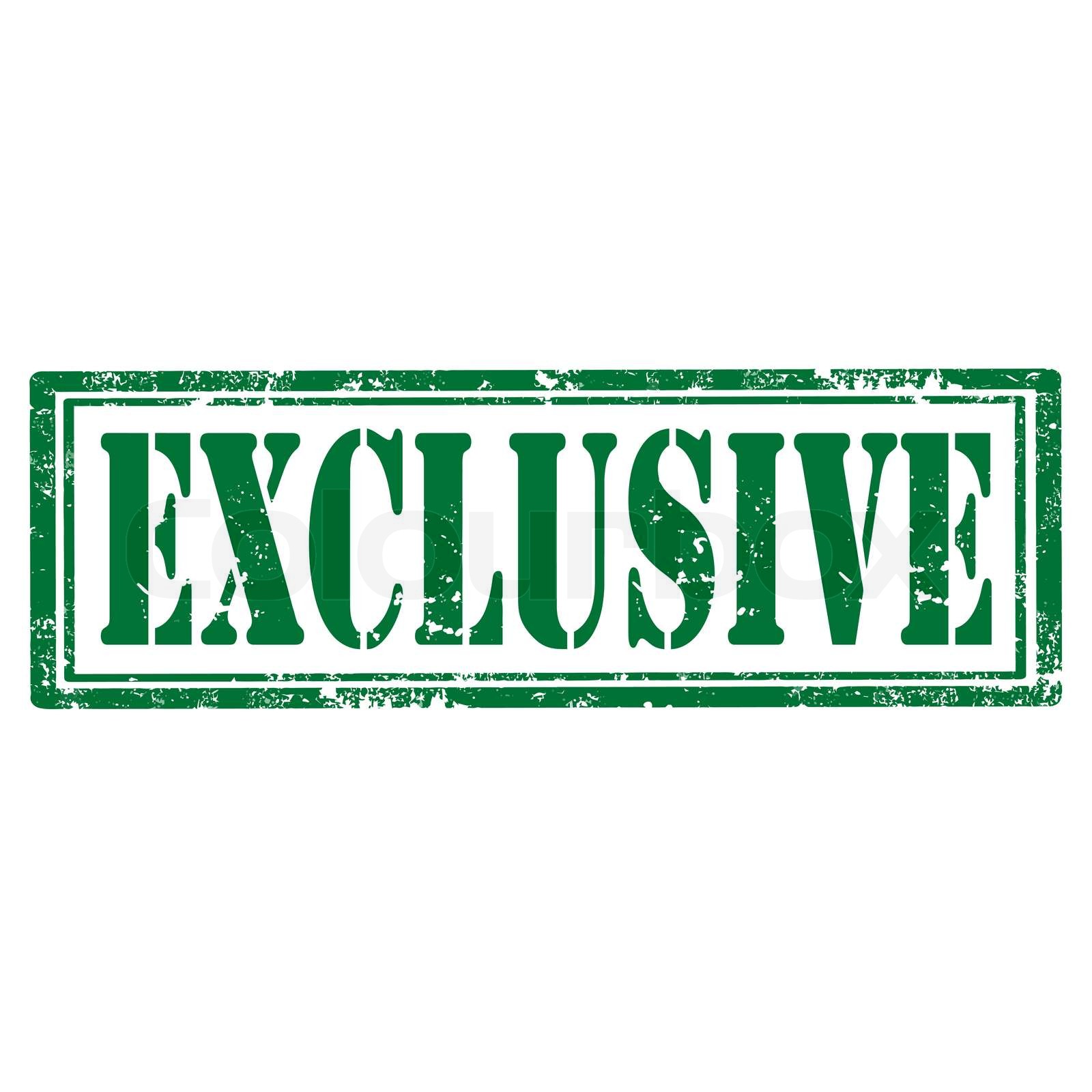 Excusive-stamp | Stock vector | Colourbox