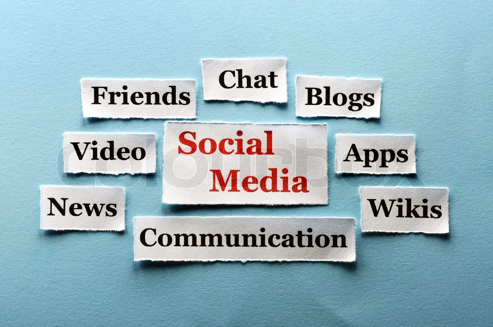 Social Media collage | Stock image | Colourbox