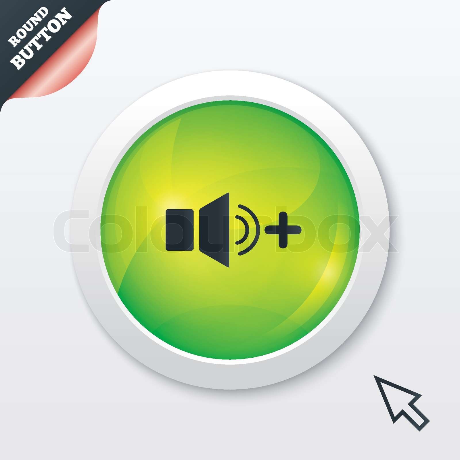 Speaker volume louder sign icon. Sound symbol. | Stock vector | Colourbox