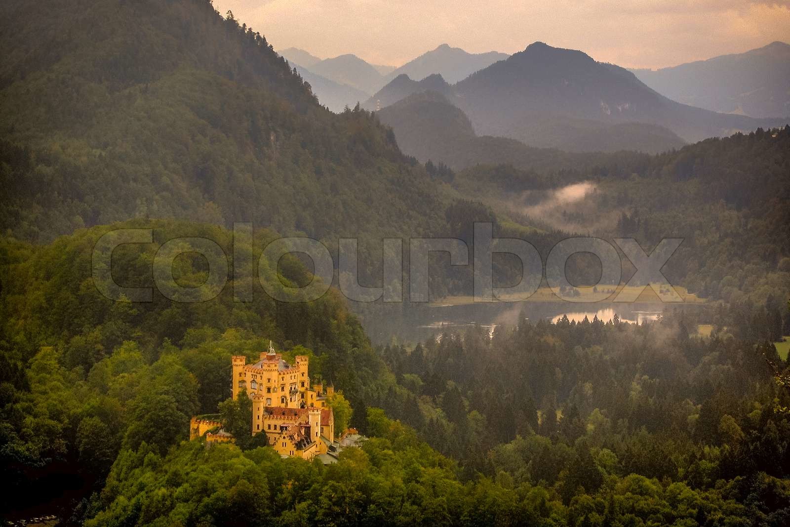 Castle on hill | Stock image | Colourbox