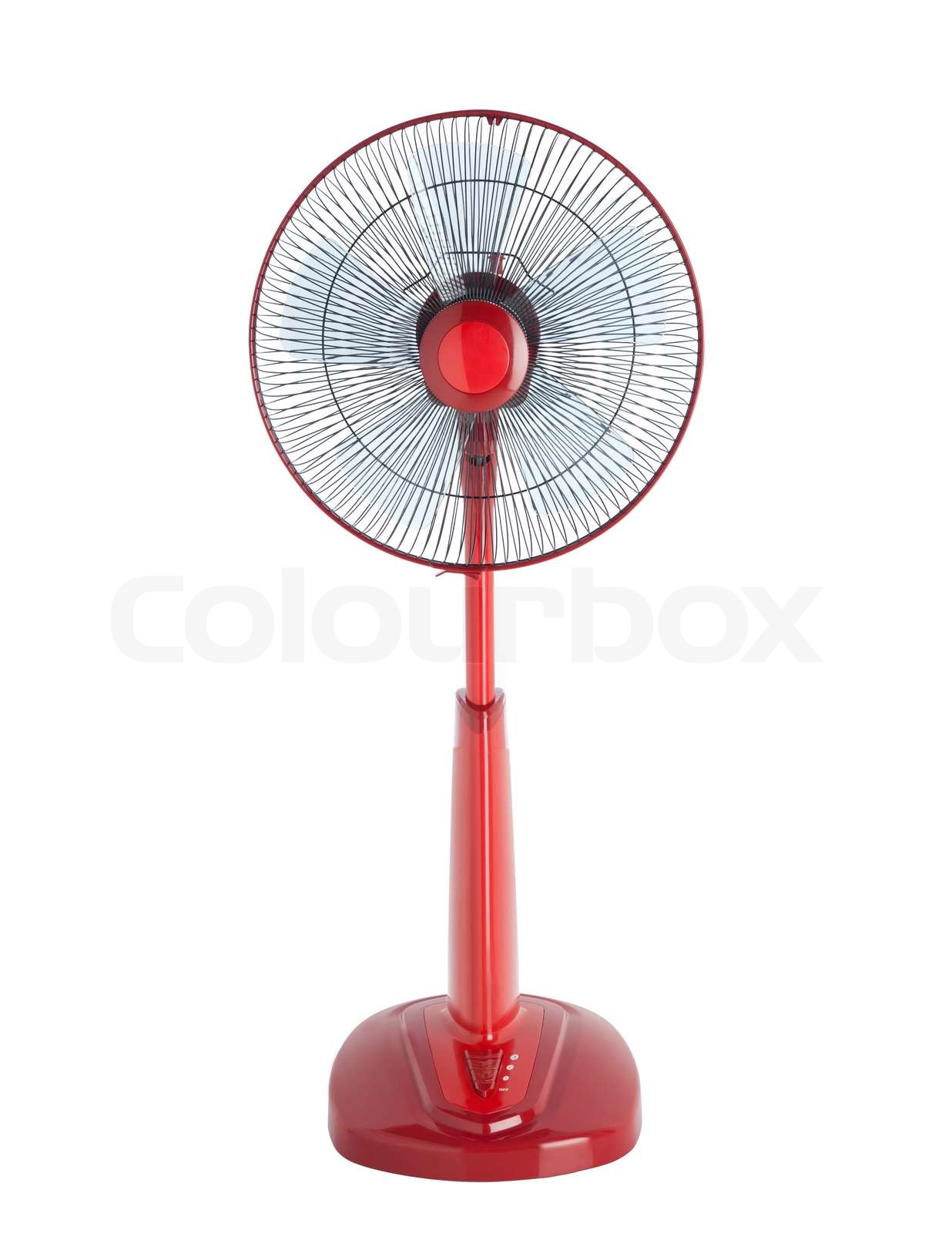 Windy floor type fan isolated on white | Stock image | Colourbox