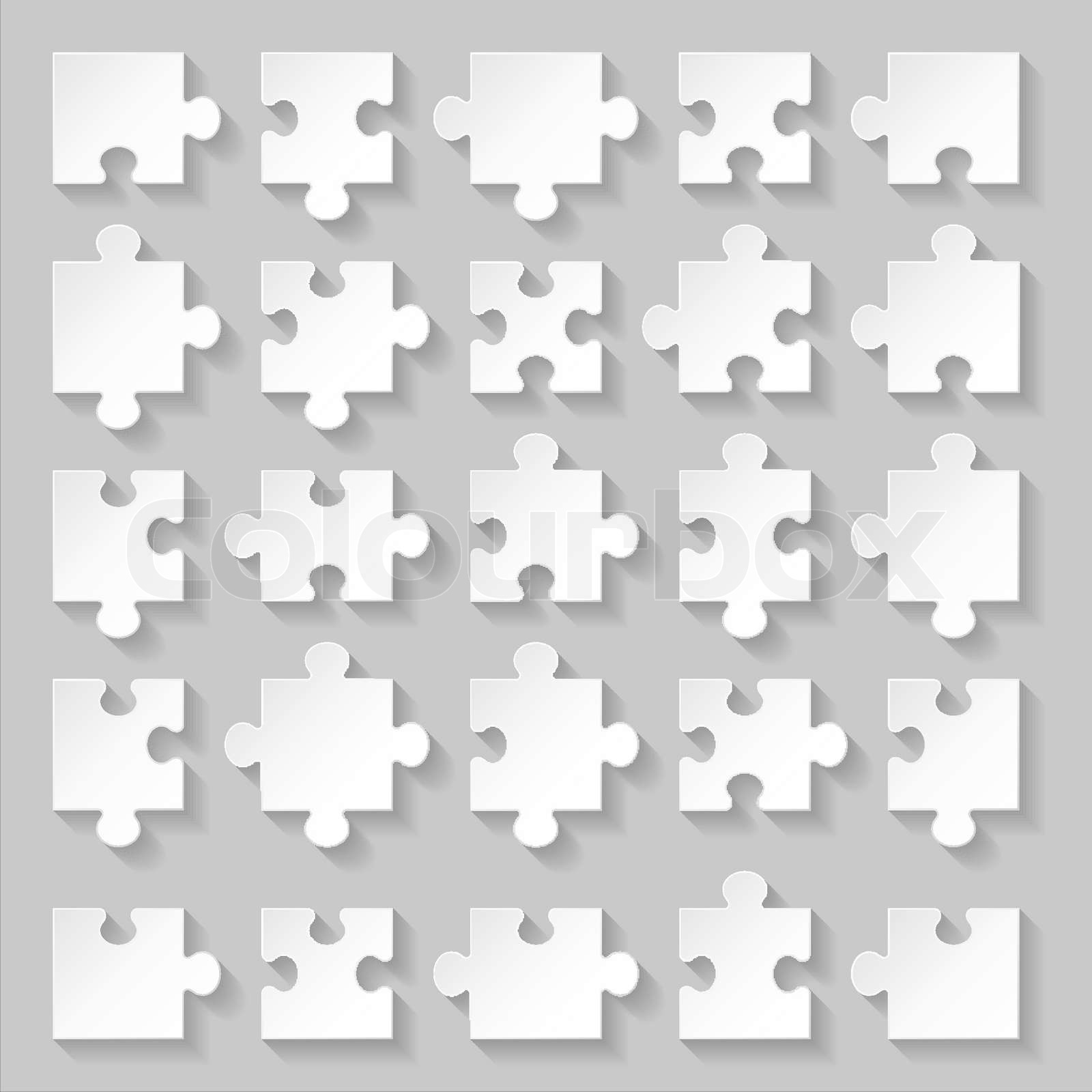 Puzzle set | Stock vector | Colourbox