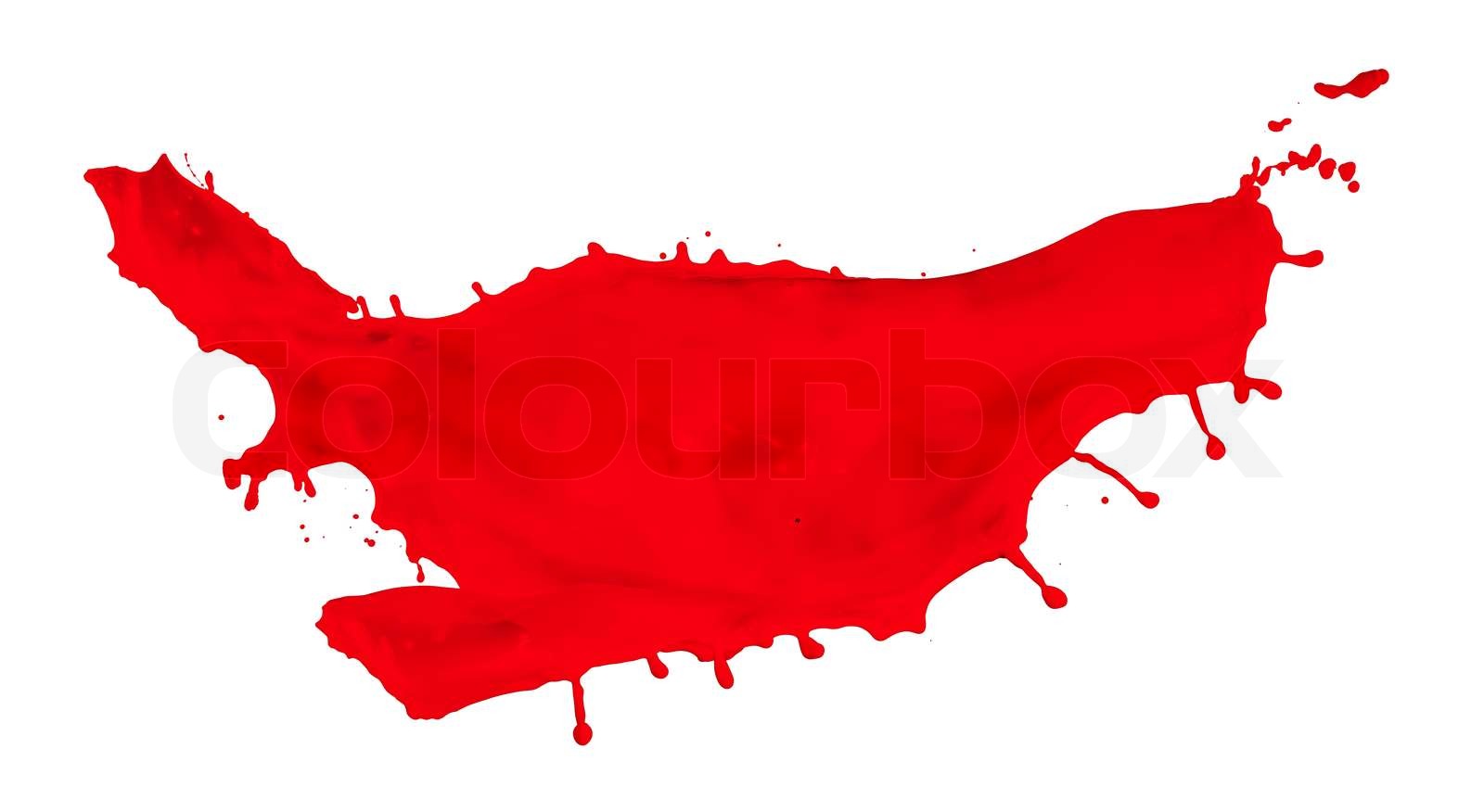red paint splash | Stock image | Colourbox