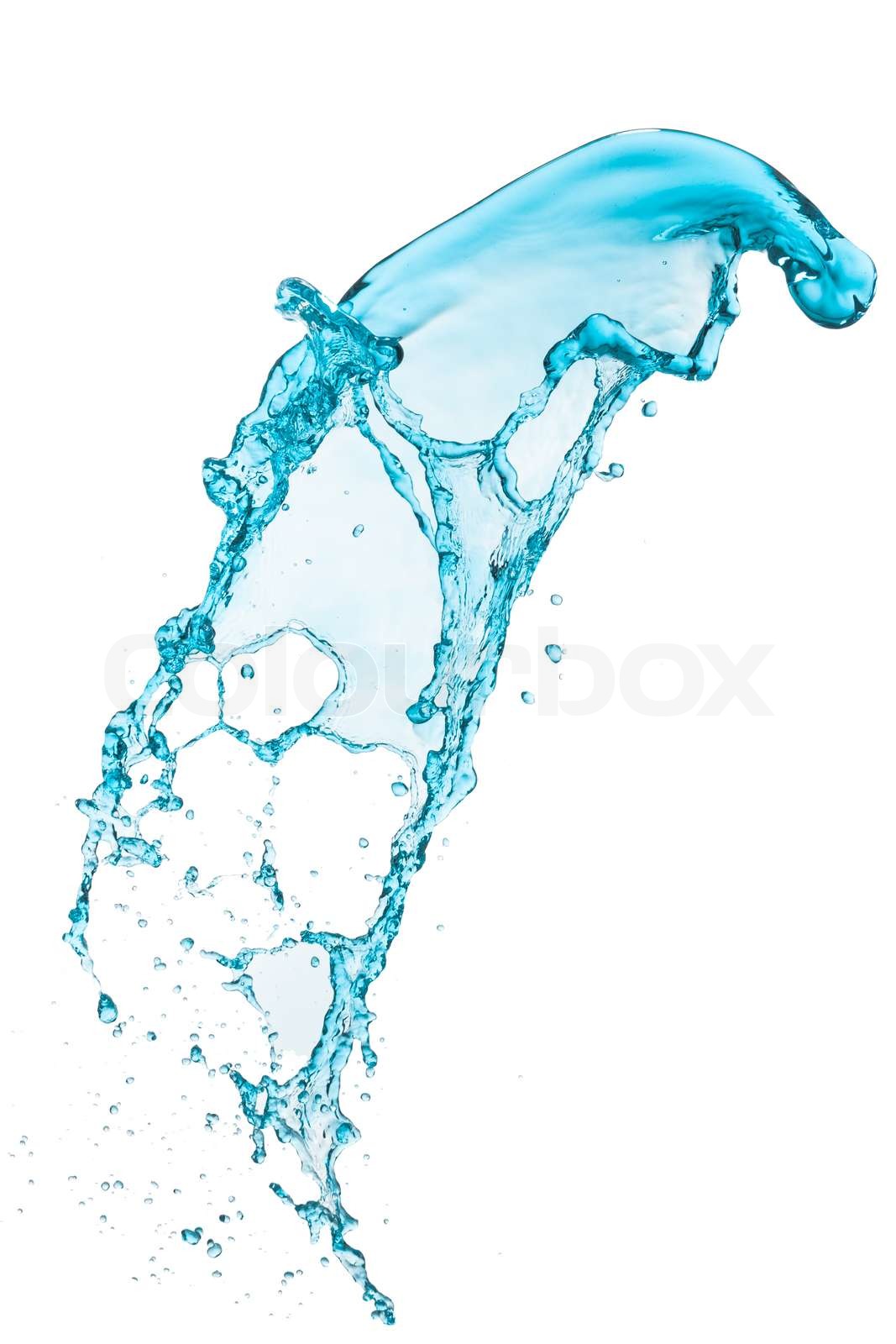 turquoise water splash | Stock image | Colourbox