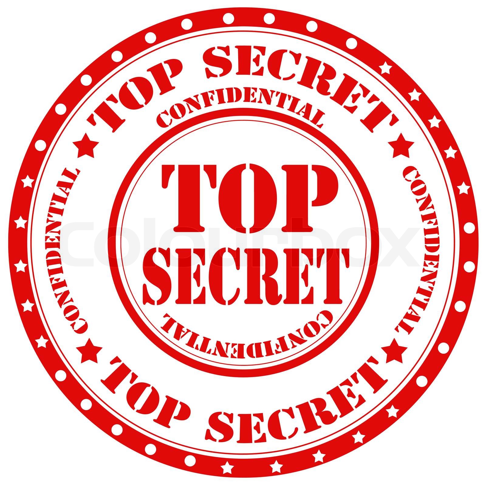 Top Secret-Stempel | Stock-Vektor | Colourbox