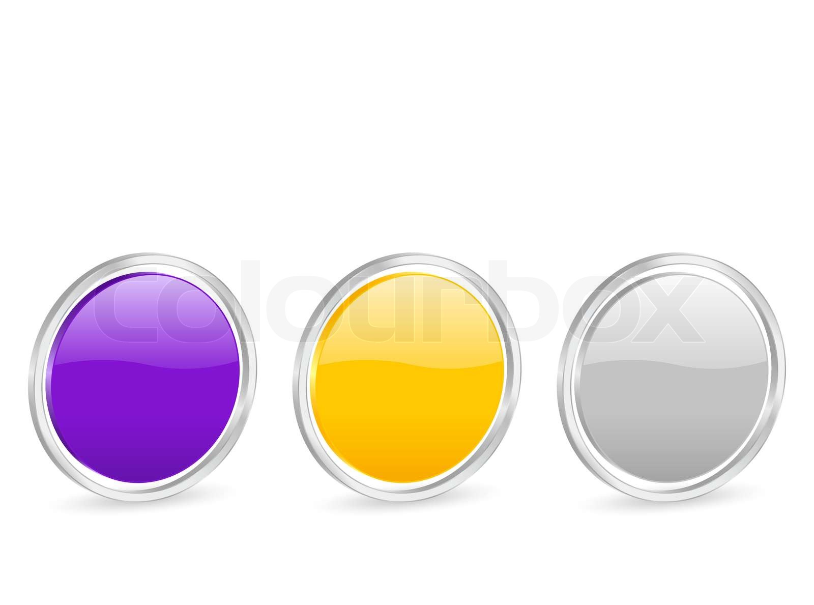 3d circle icon with contour 2 | Stock vector | Colourbox