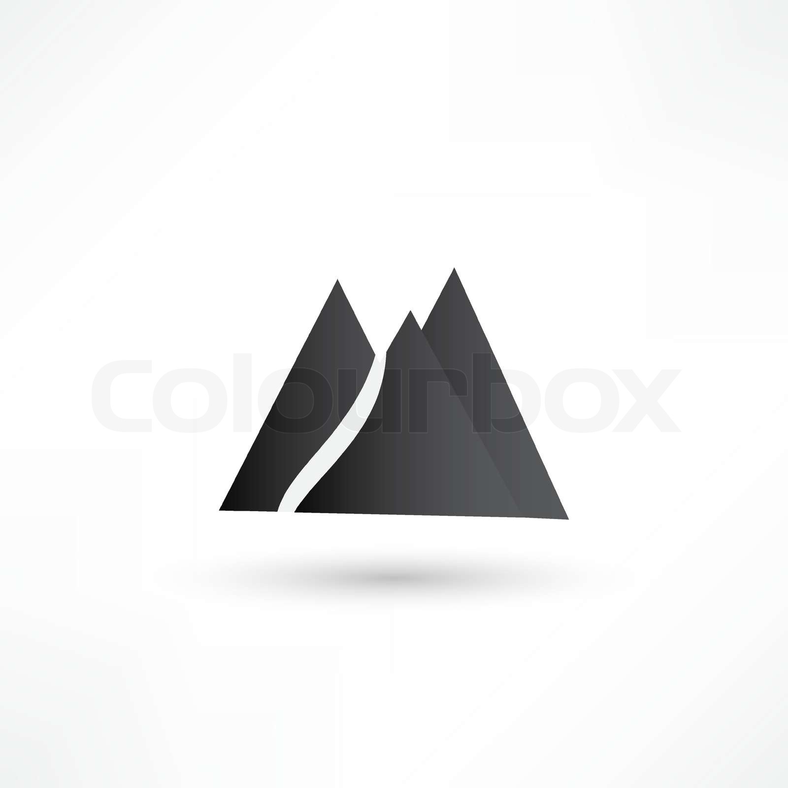mountains symbol | Stock vector | Colourbox