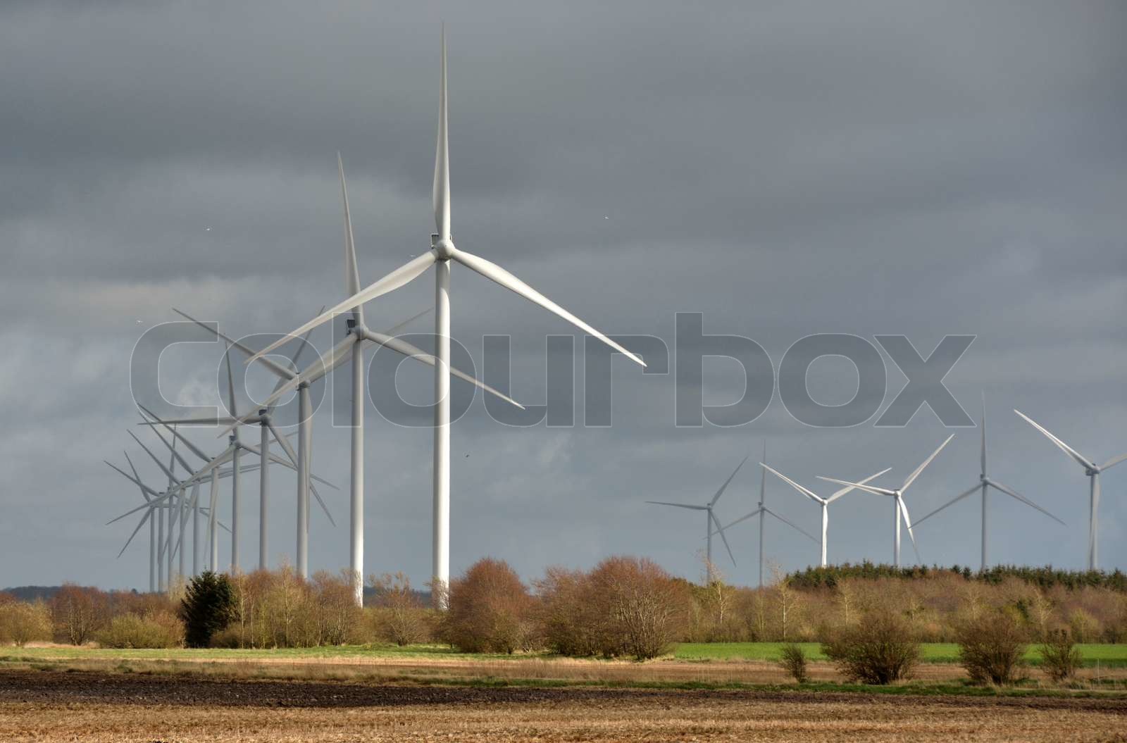 vestas, vindmøller, windmill | Stock image | Colourbox