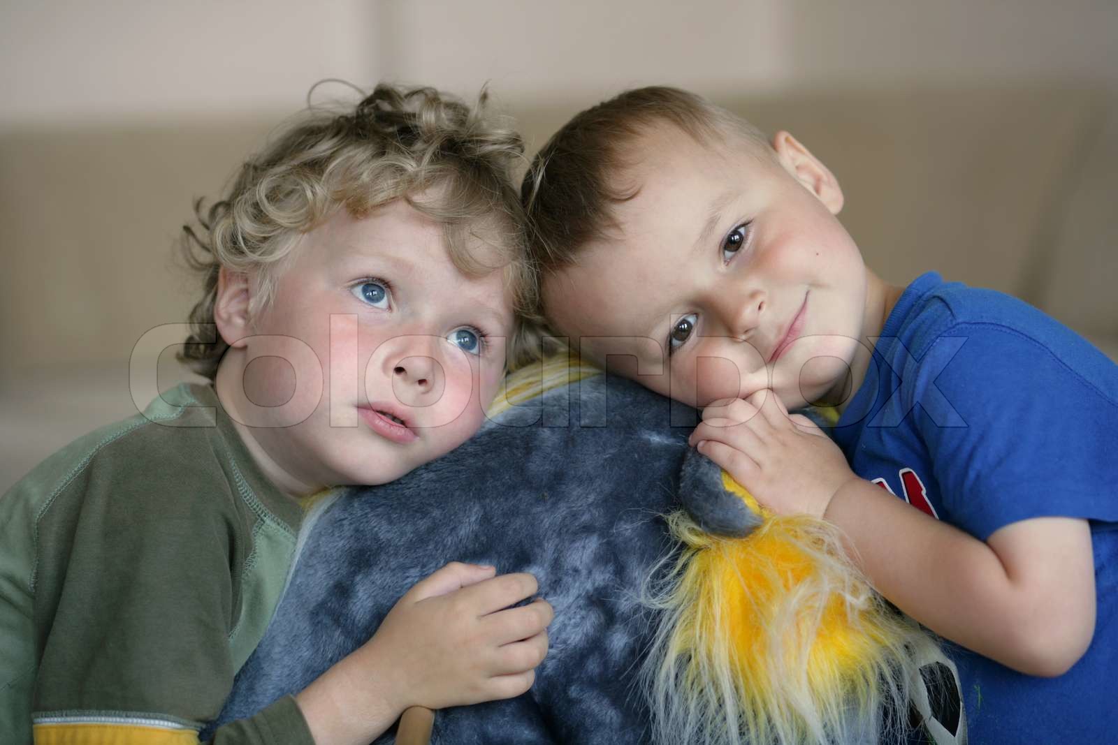 Two little boys | Stock image | Colourbox