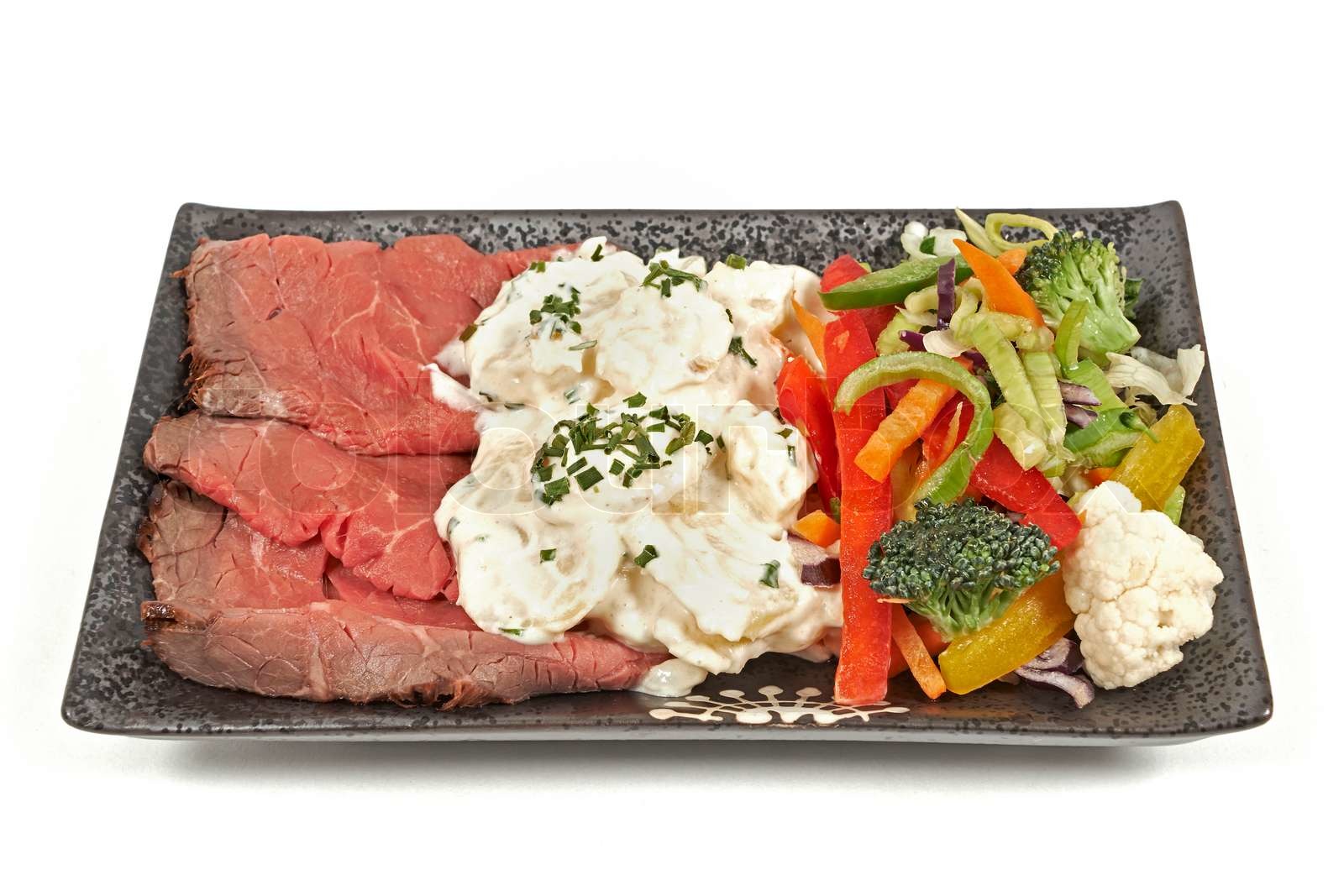 Roastbeef plate | Stock image | Colourbox